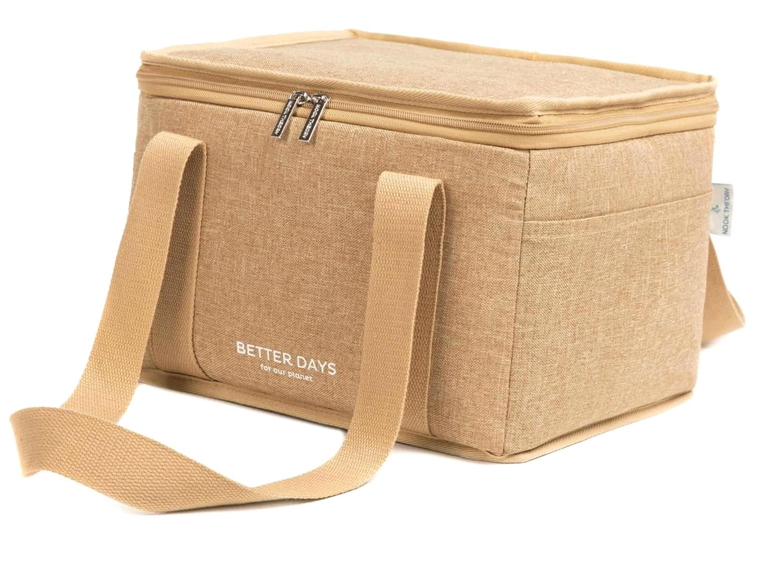 FREEAMG Nook Insulated Grocery Bags, Standard Grocery Bag with Zip ...