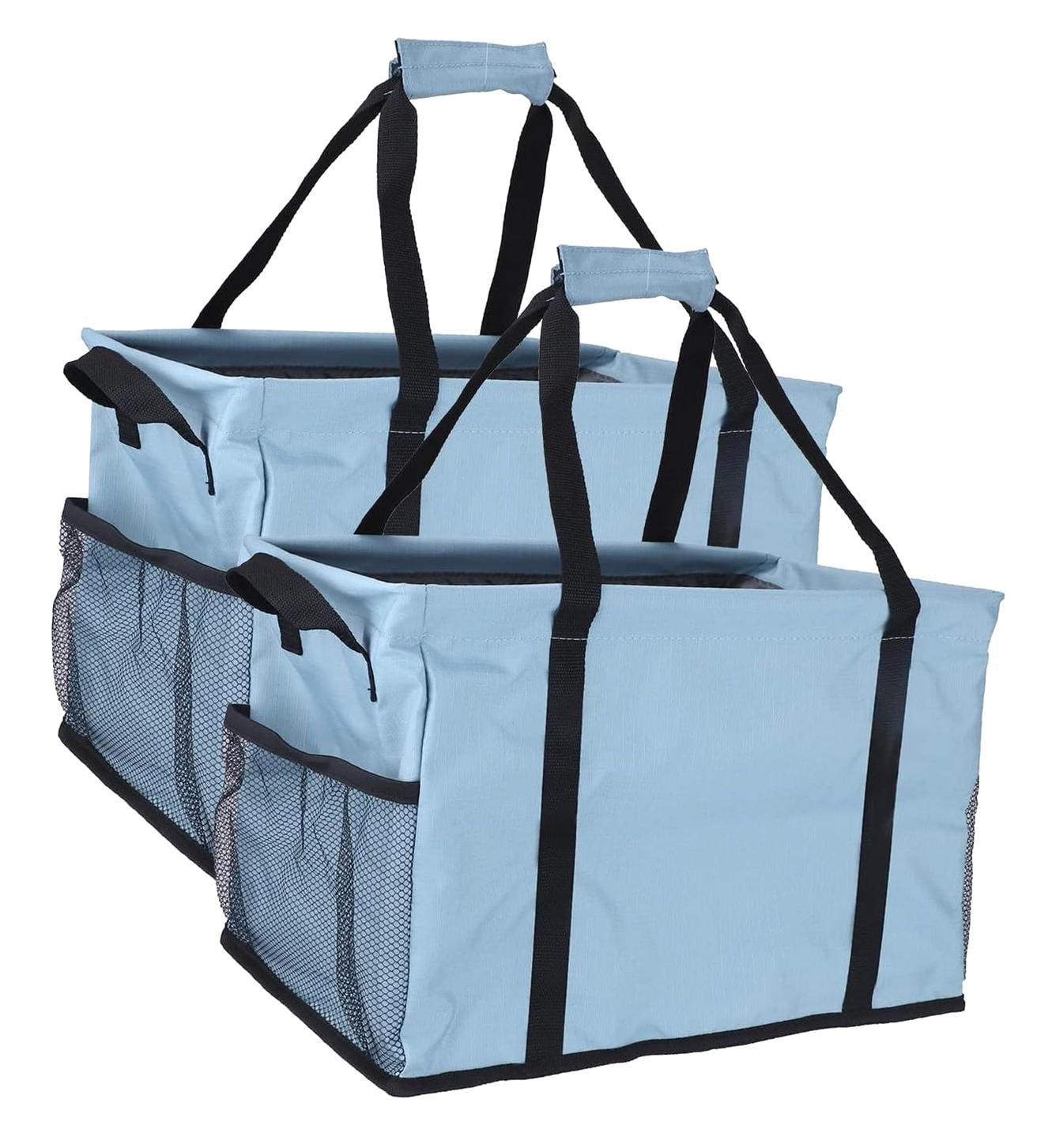 FREEAMG Pair of Large Utility Totes with Strong Handles for Groceries ...