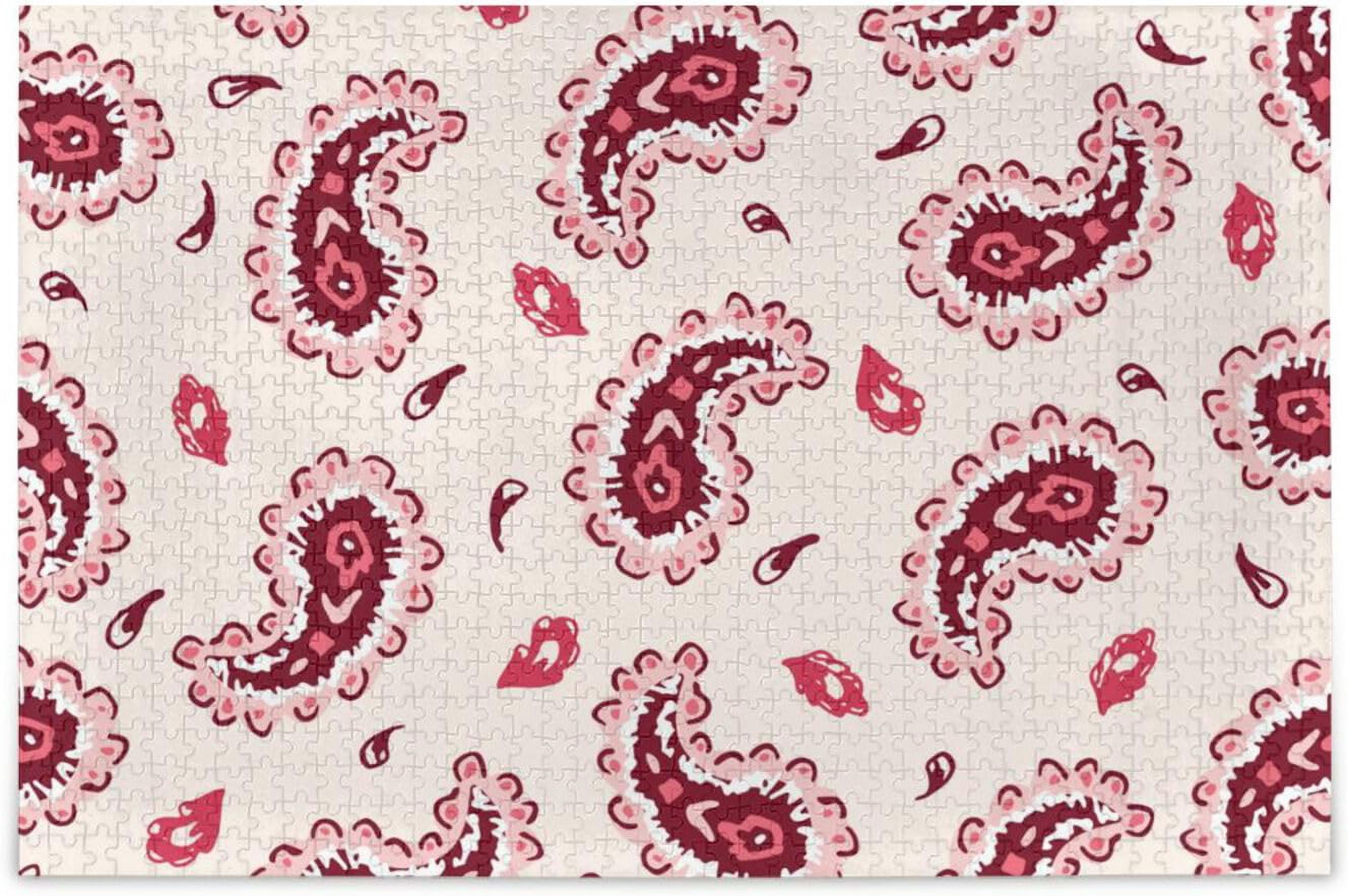 FREEAMG Paisley Flower Jigsaw Puzzle for Adults Teens Kids, 1000 Pieces ...