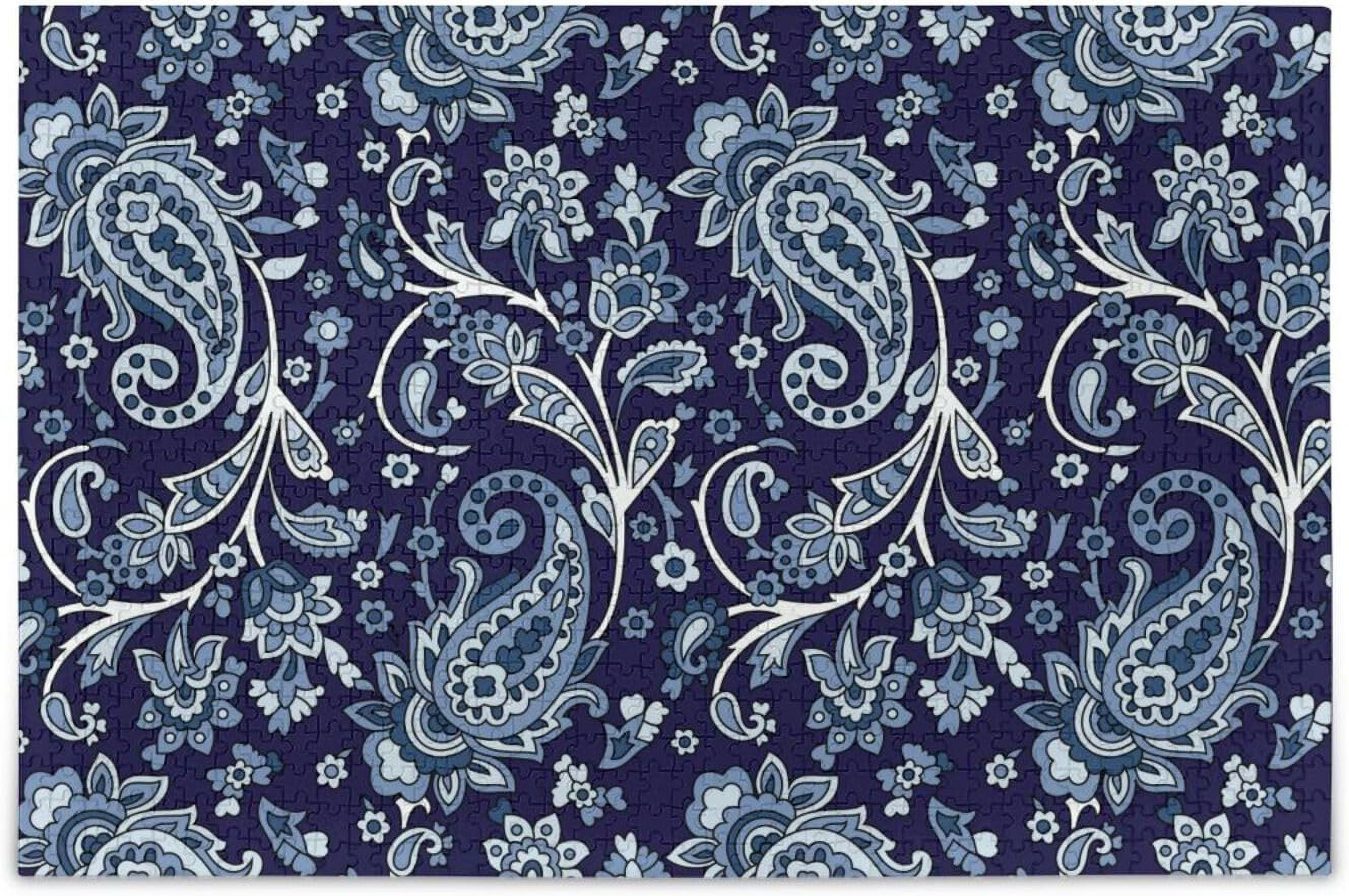 FREEAMG Paisley Flower Jigsaw Puzzle for Adults Teens Kids, 1000 Pieces ...