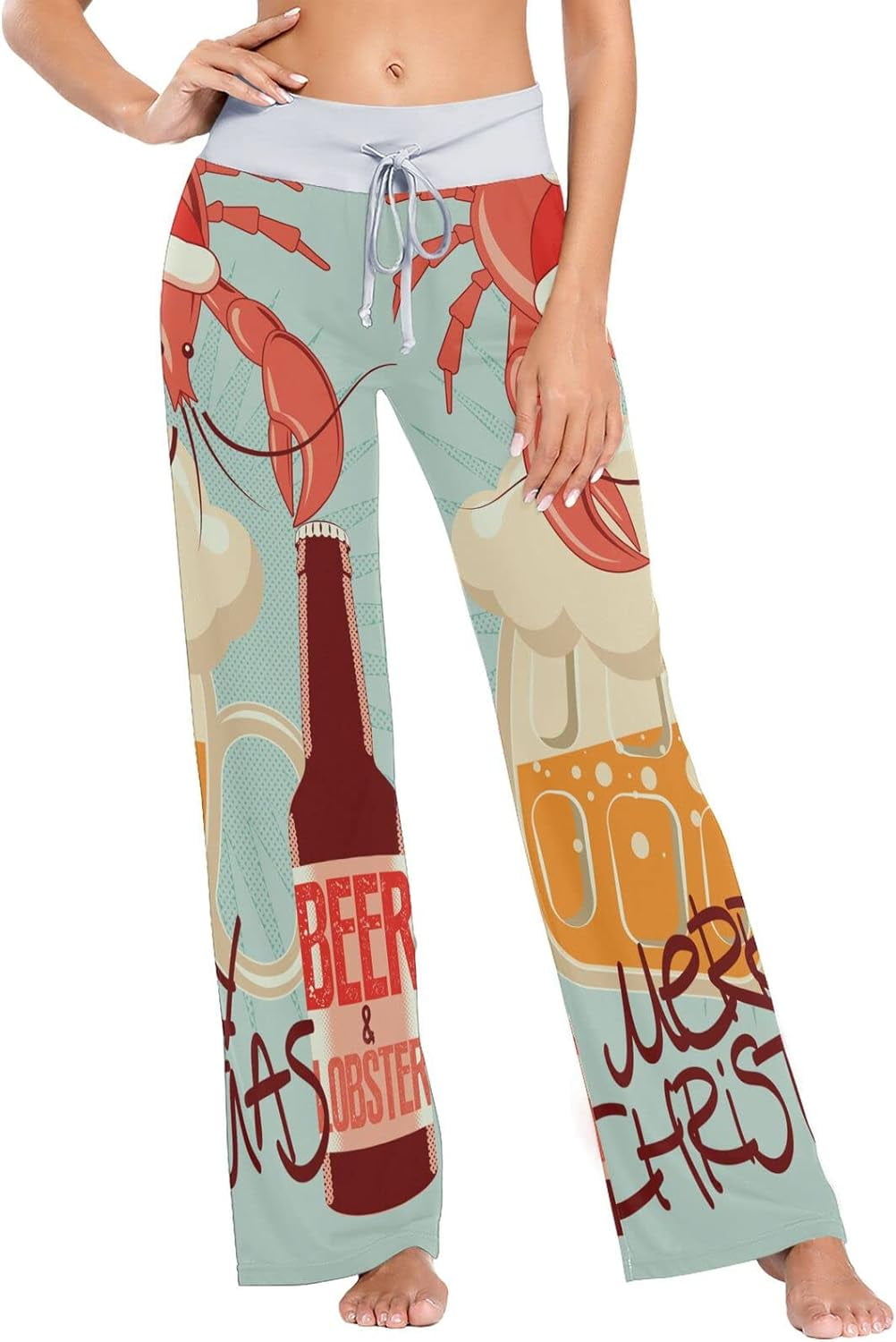 FREEAMG Pajama Pants for Women Fun Icon Sleepwear Pants Pjs - Walmart.com