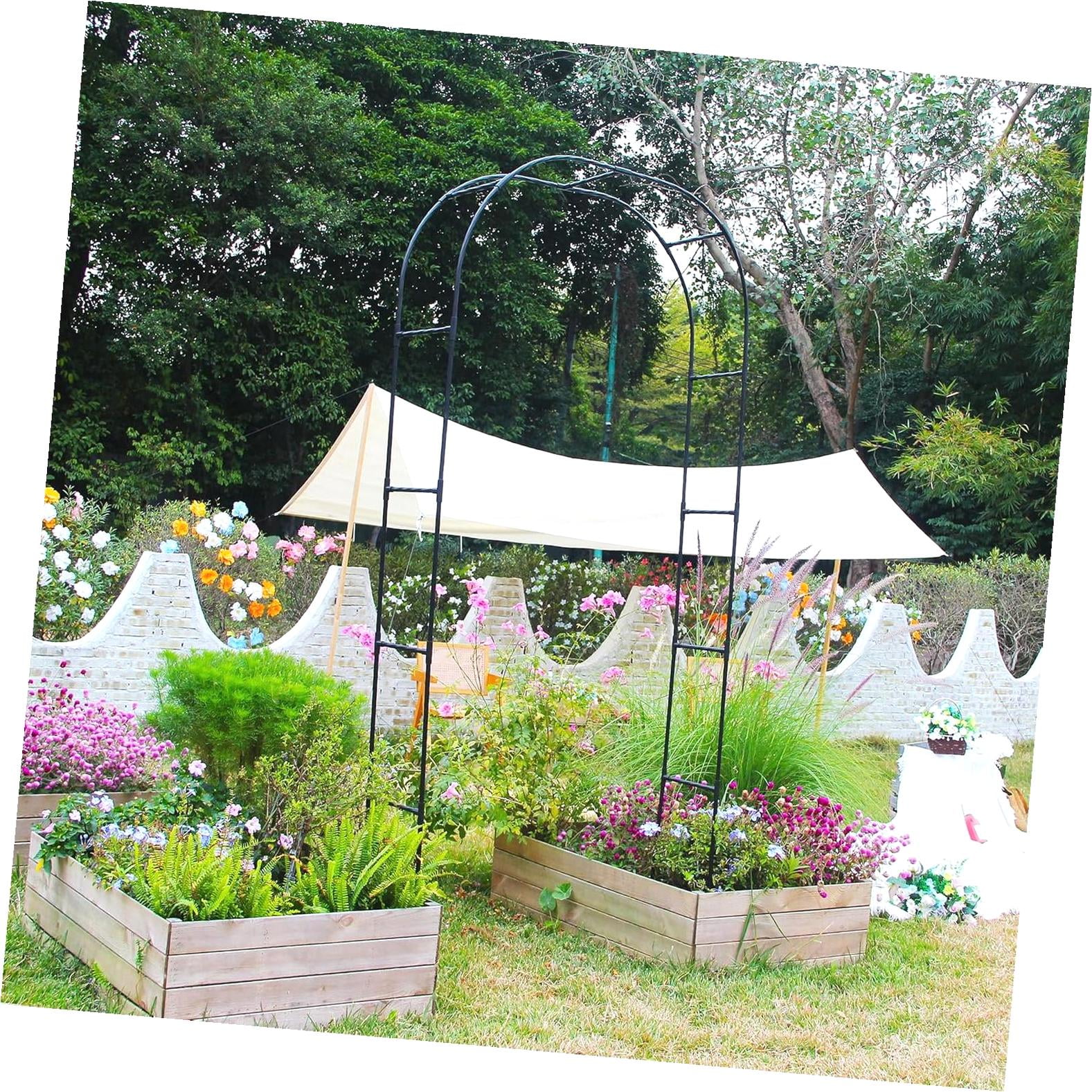 FREEAMG Pergola Arbor Metal+PE, 7.9 Ft Height x 4 Ft Width, Adjustable ...