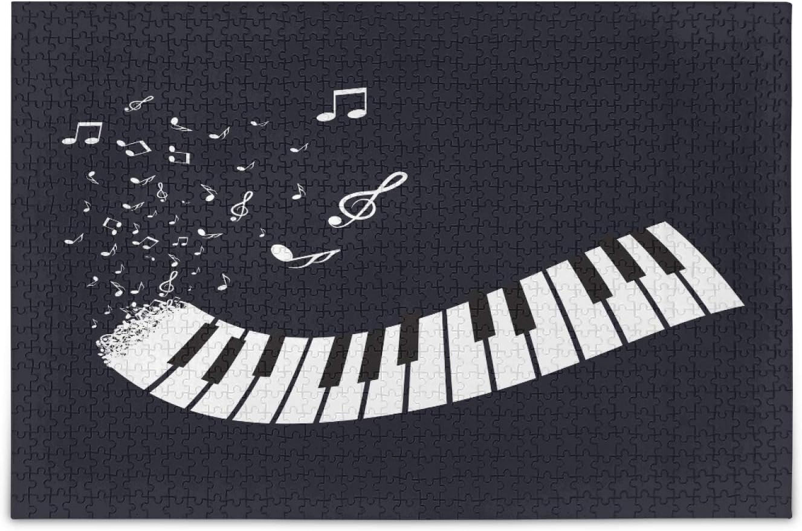 FREEAMG Piano Keyboard Music Note Puzzle for Adults 500 Piece Puzzles ...