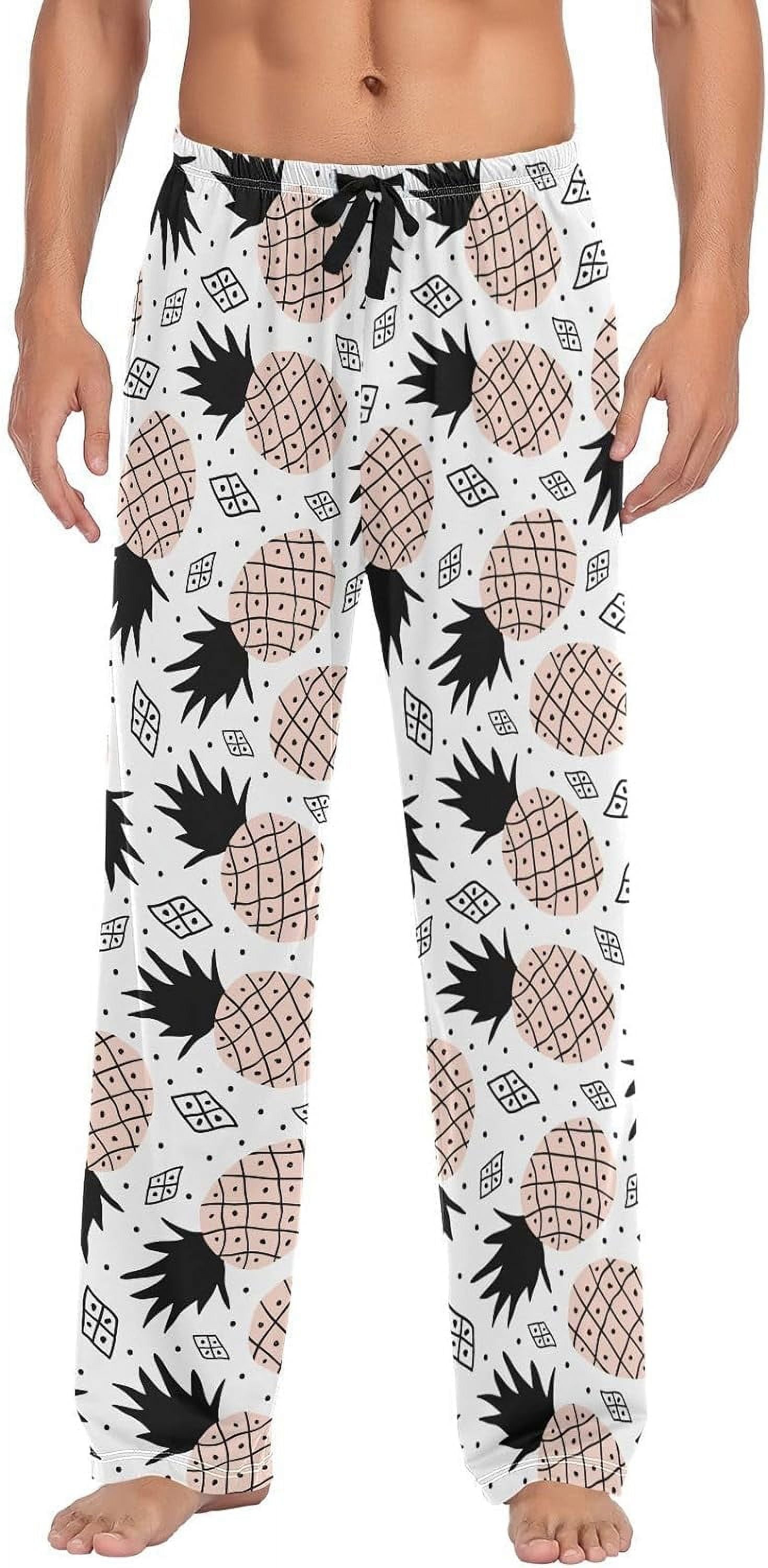 FREEAMG Pineapple Pajama Pants for Men, Men's Separate Bottoms ...