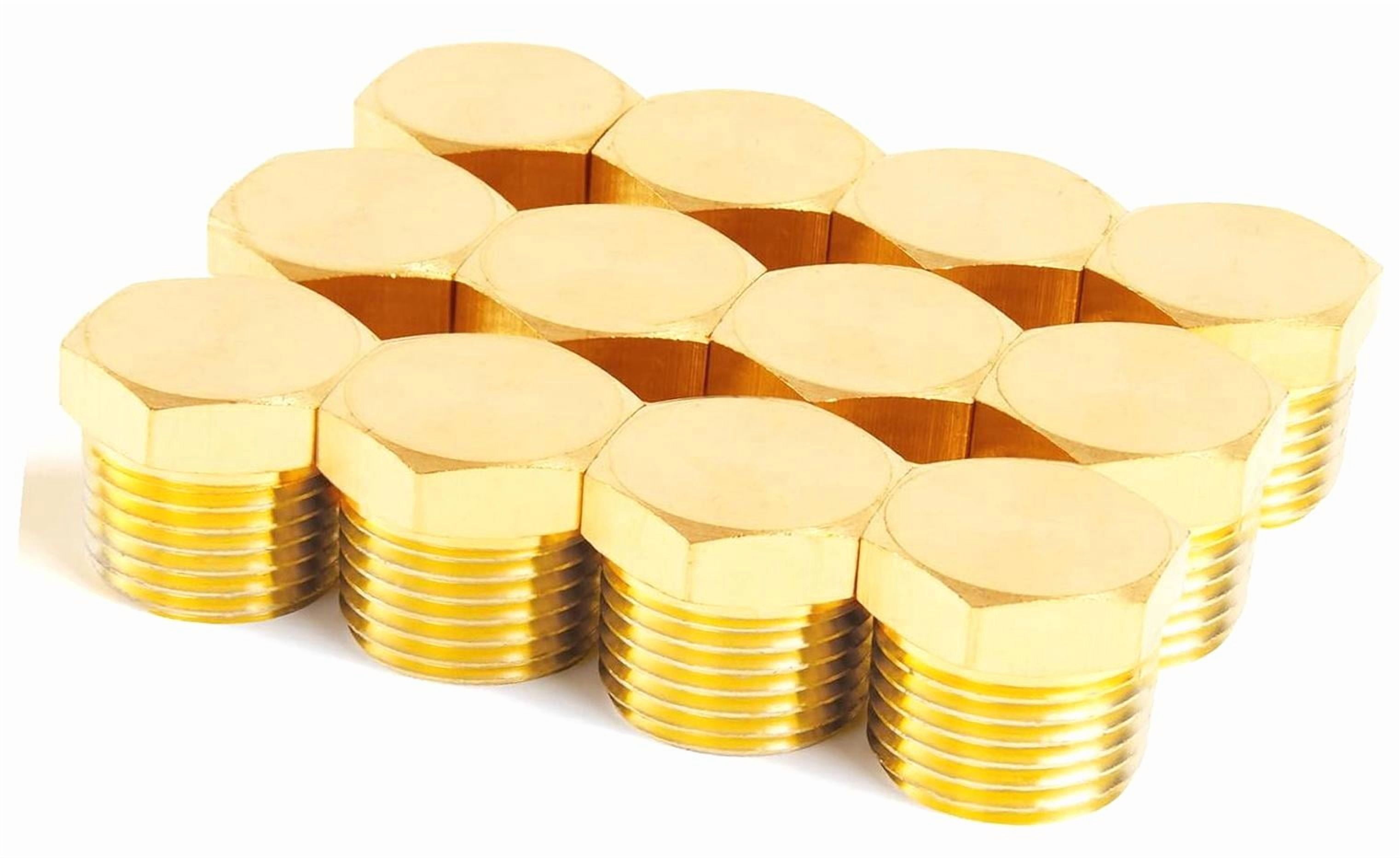 FREEAMG Pipe Connector, External Hex Socket Pipe Plug 1/4" NPT Male ...