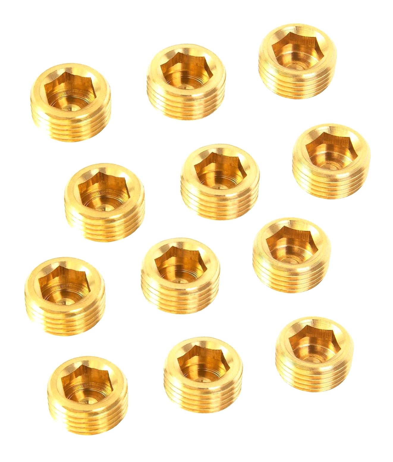 FREEAMG Pipe Connector, Internal Hex Socket Pipe Plug 1/2" NPT Male ...