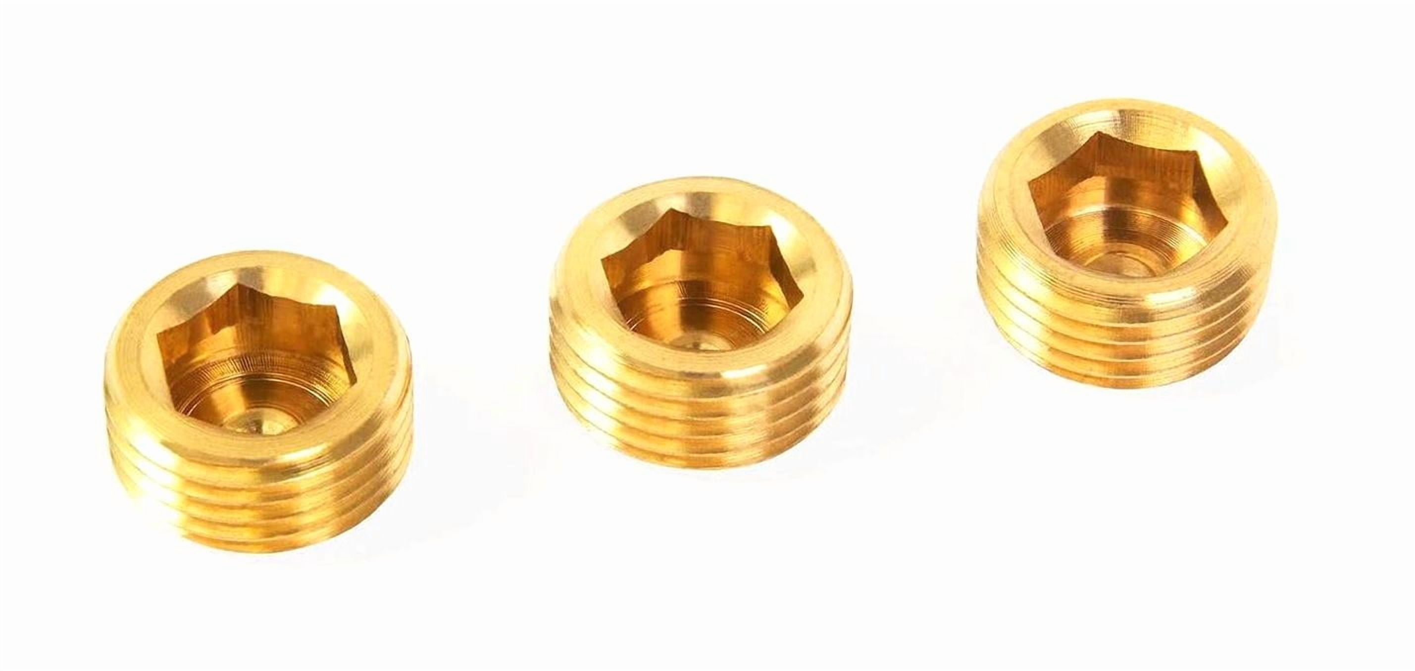 FREEAMG Pipe Connector, Internal Hex Socket Pipe Plug, 1" NPT Male, Thread Fitting (3-Piece Set ...