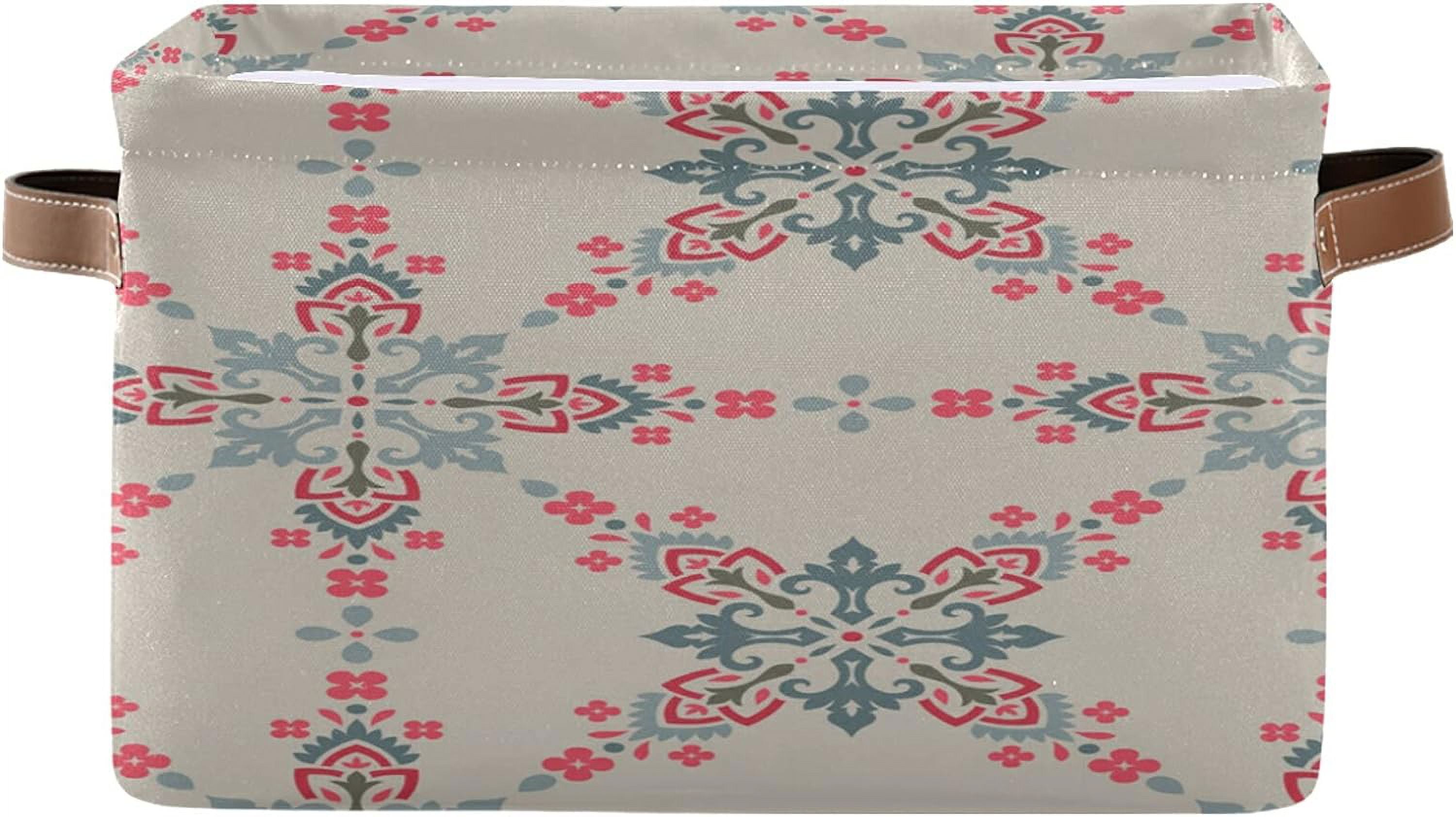 FREEAMG Plaid Storage Bin for Toy Storage Basket Dirty Clothes Sundries ...