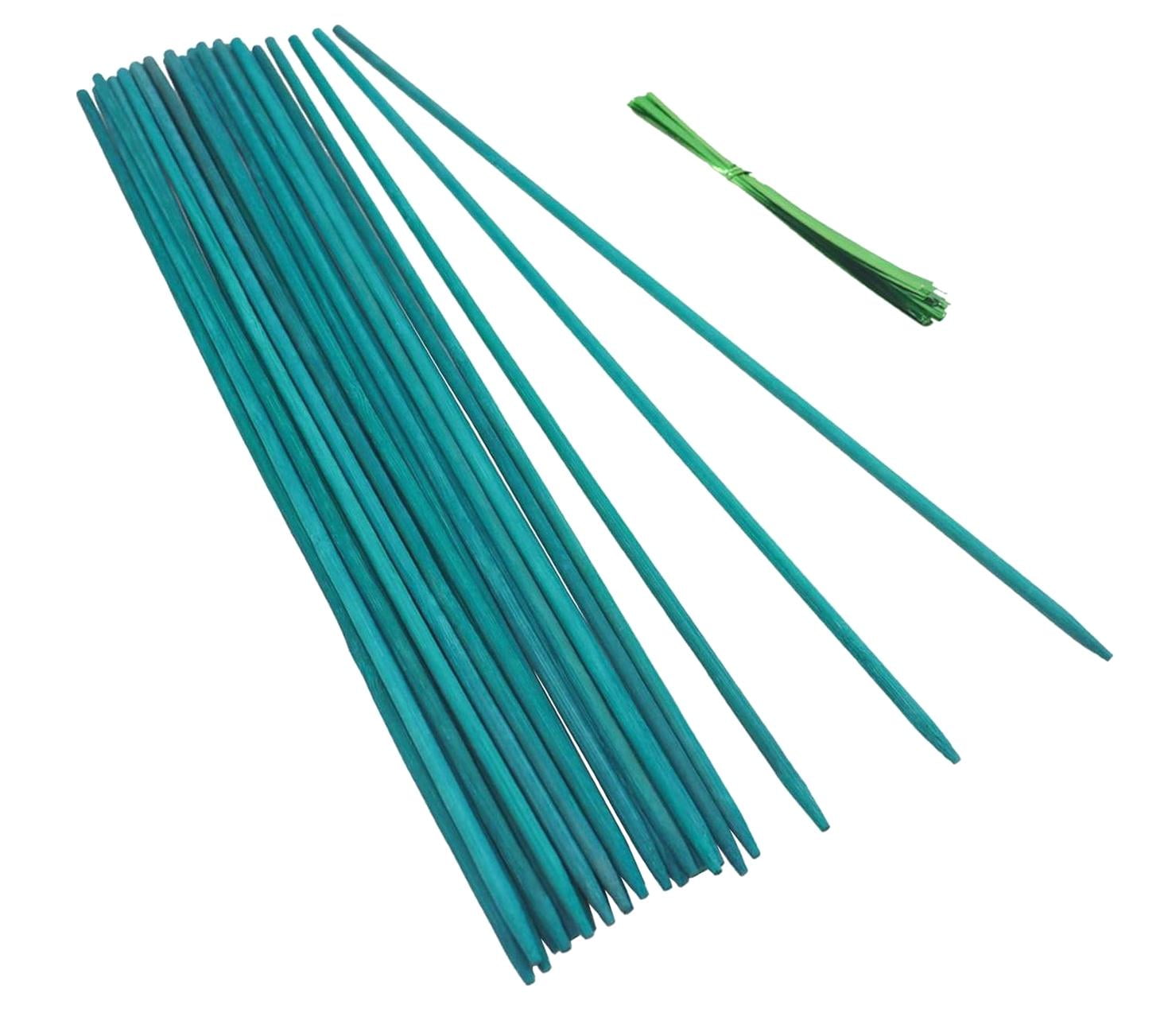 FREEAMG Plant Support Sticks, 25 Pack (15 Inches), Sturdy Floral ...