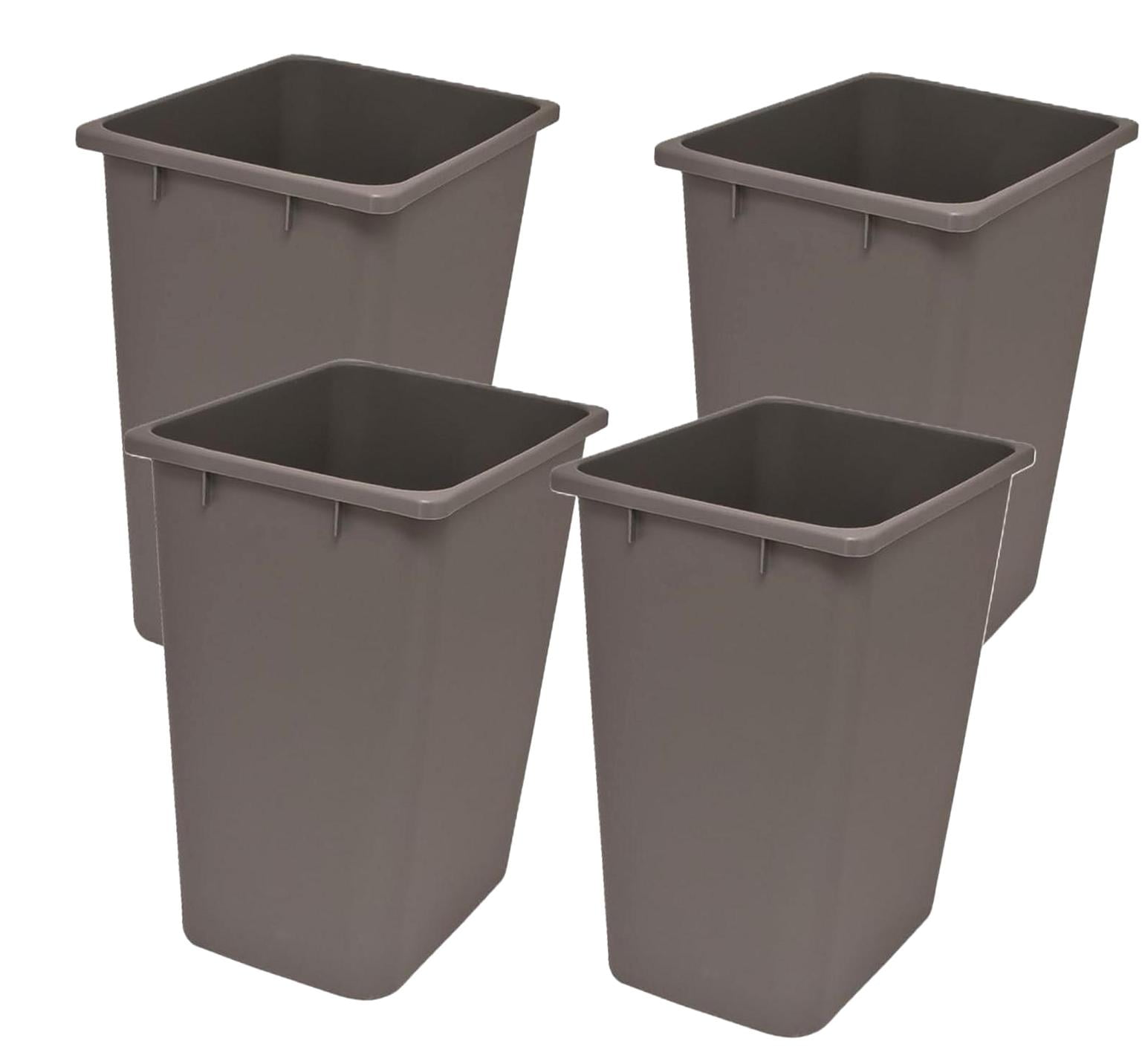 FREEAMG Plastic Garbage Can - 35-Quart (9-Gallon) - Indoor Trash Bin ...