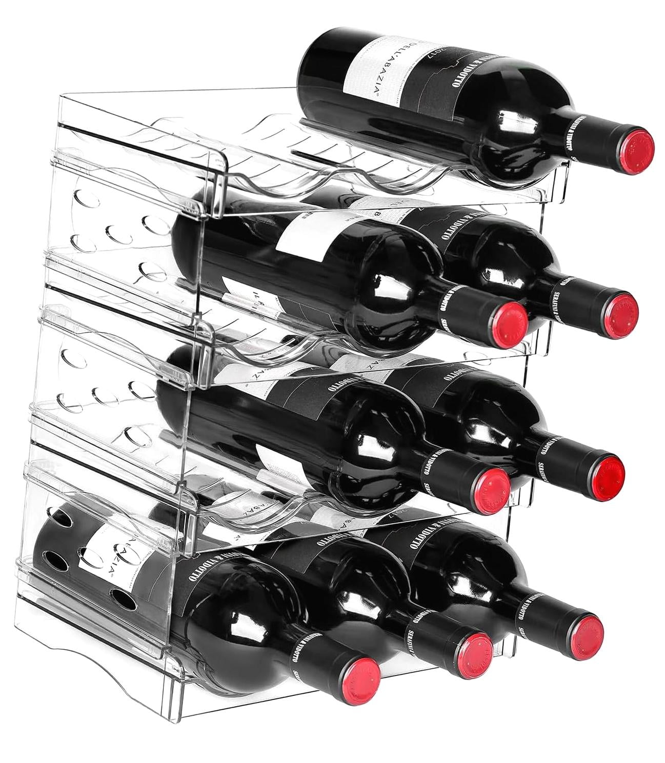 FREEAMG Plastic Water Bottle Storage Organizer for Cabinets, Kitchen ...