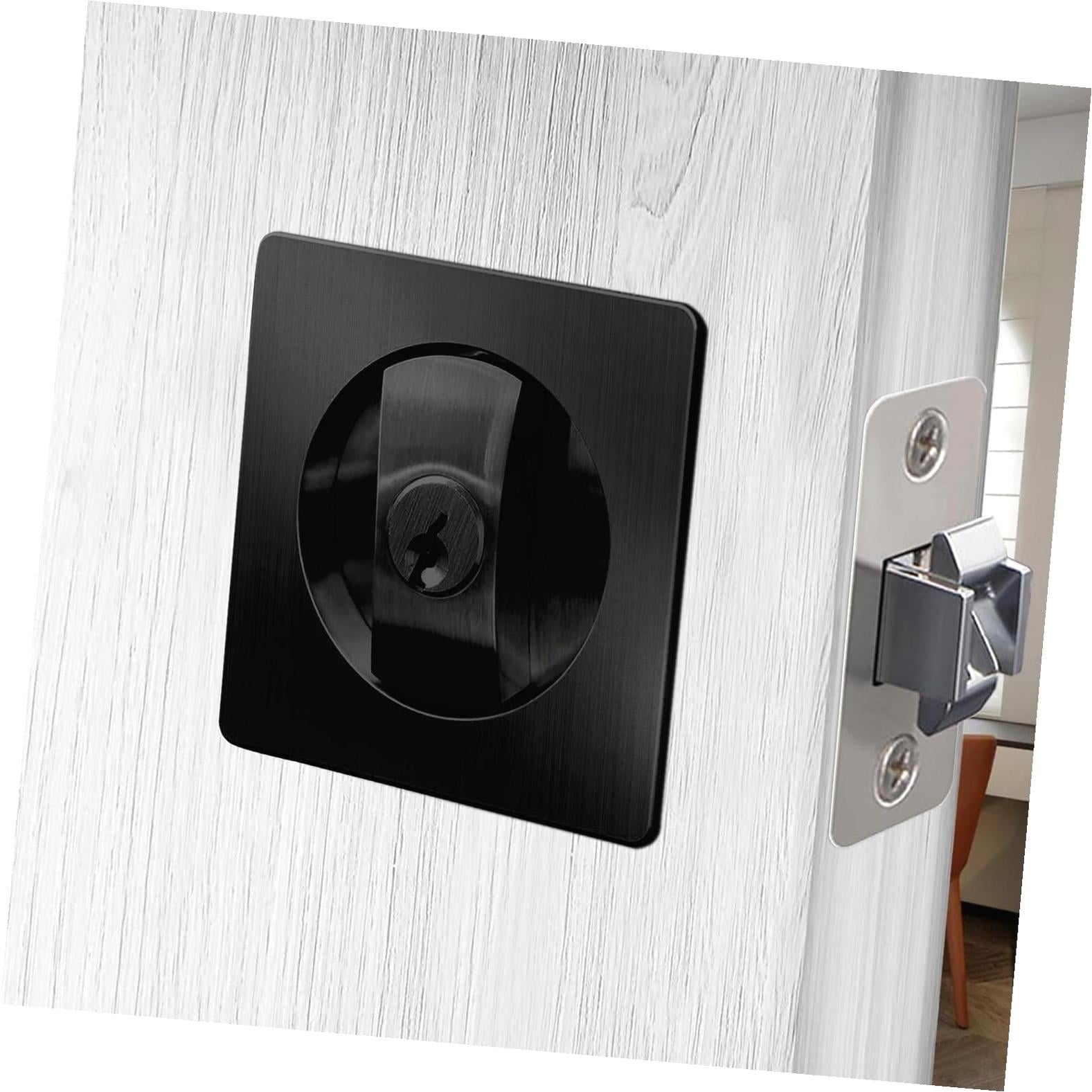 FREEAMG Pocket Door Lock Indicator Lock Flush Handles Privacy Bed/Bath ...
