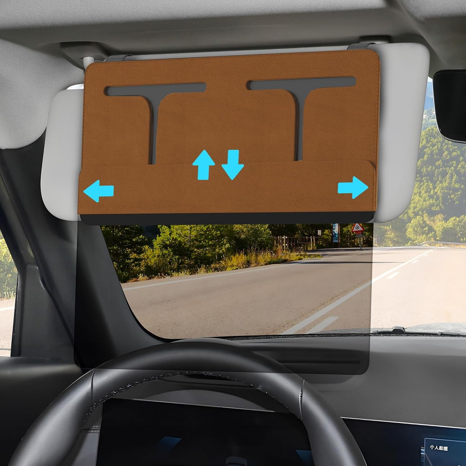 FREEAMG Polarized Car Sun Visor Extender, Upgraded Polarized Car Visor ...