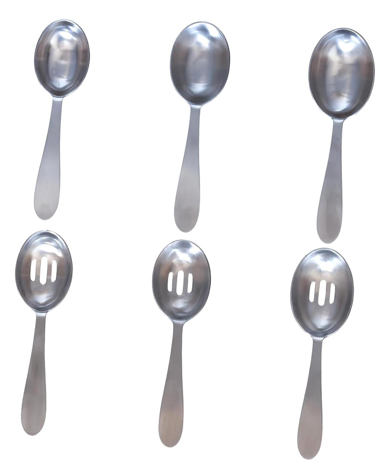 FREEAMG Portion Control Serving Spoons Set (6-Piece) – Stainless Steel ...