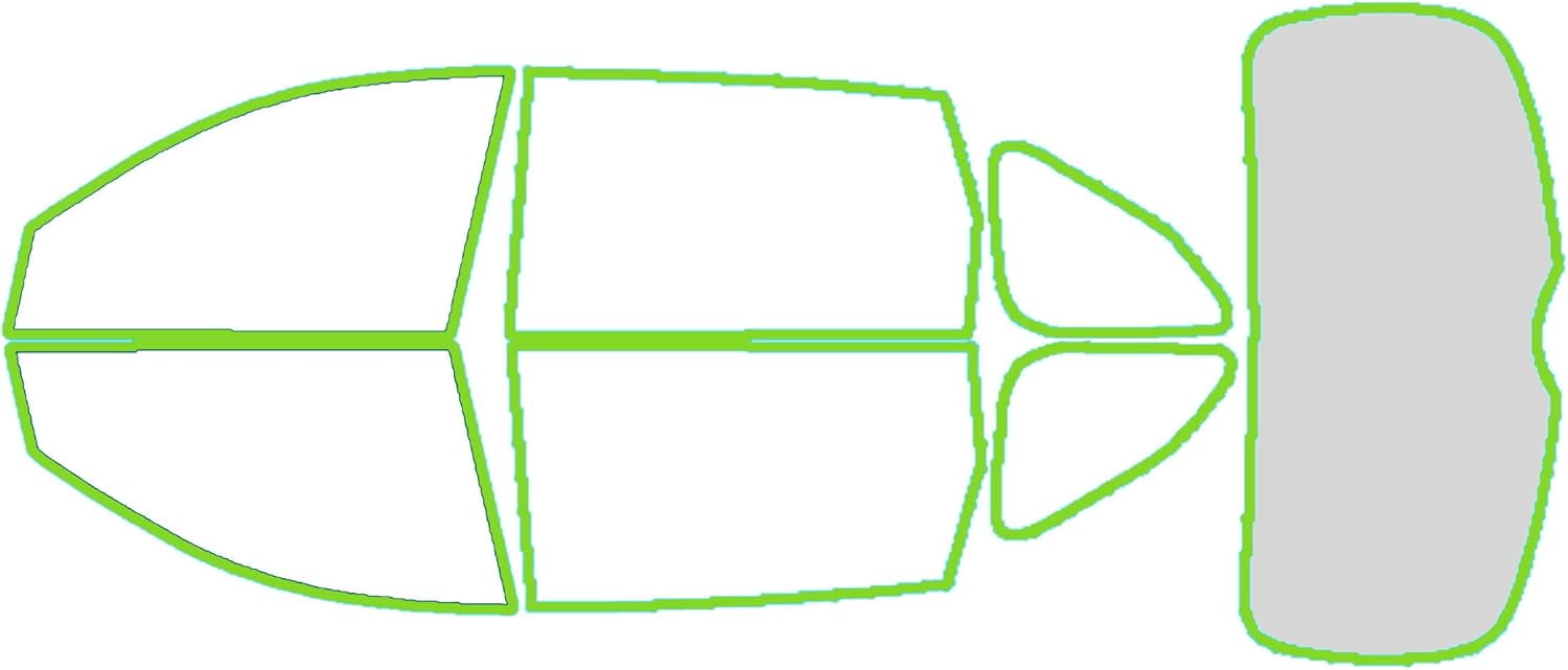 FREEAMG PreCut Window lm for MDX 2022-2024 Rear Window, UV-IR Bloc Two ...