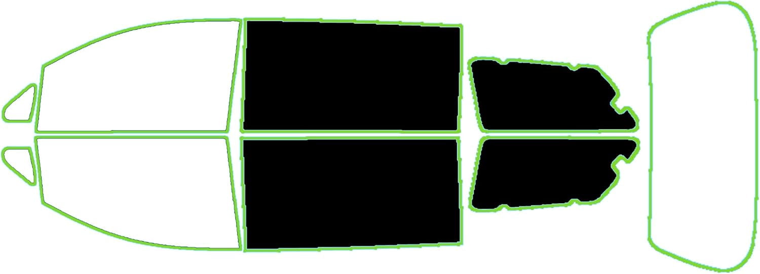 FREEAMG PreCut Window lm for ta Sienna 2011-2020 Back Window, UV-IR ...