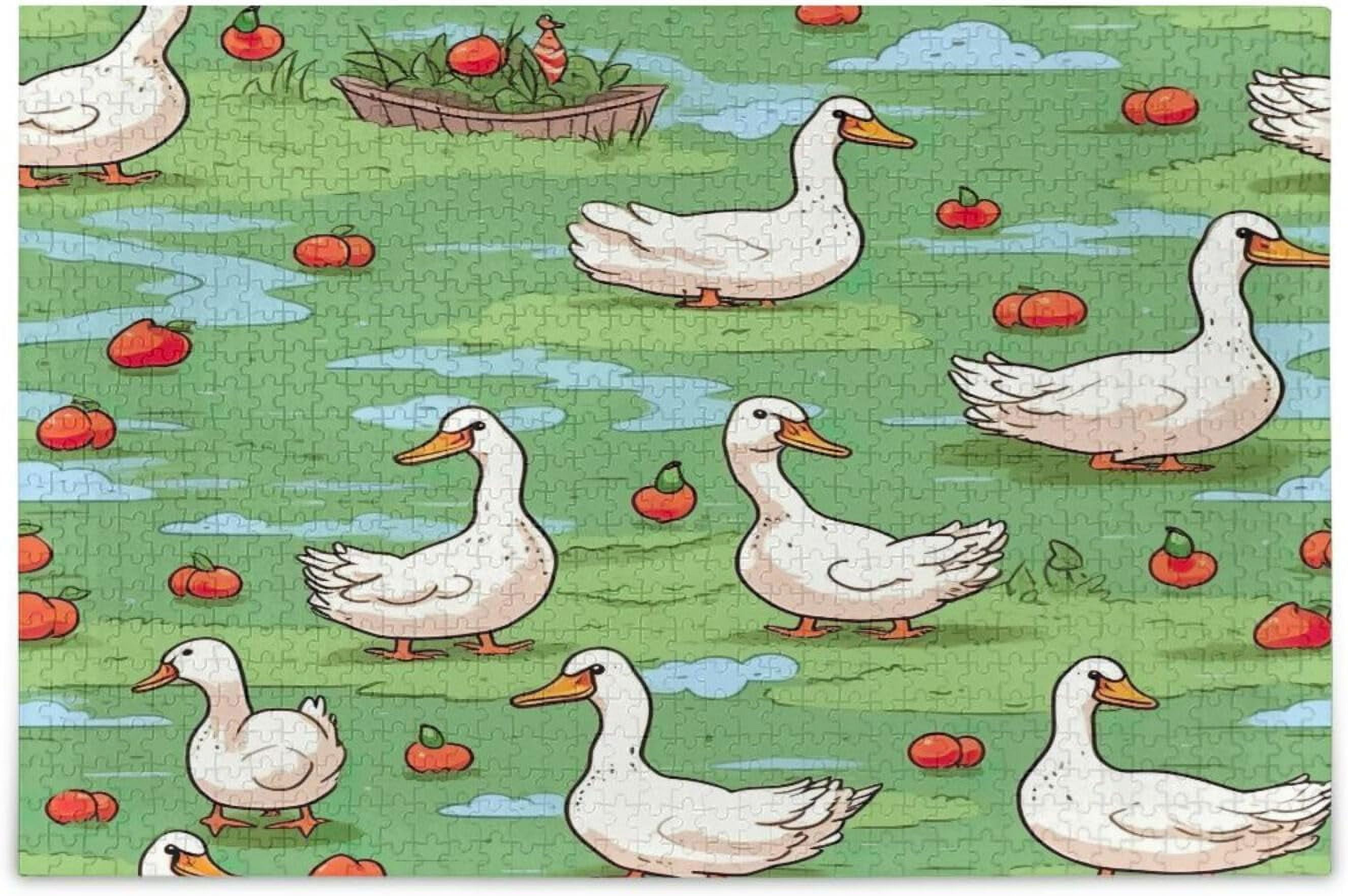 FREEAMG Puzzle- Cartoon Ducks Jigsaw Puzzles,1000 Piece Puzzles for ...