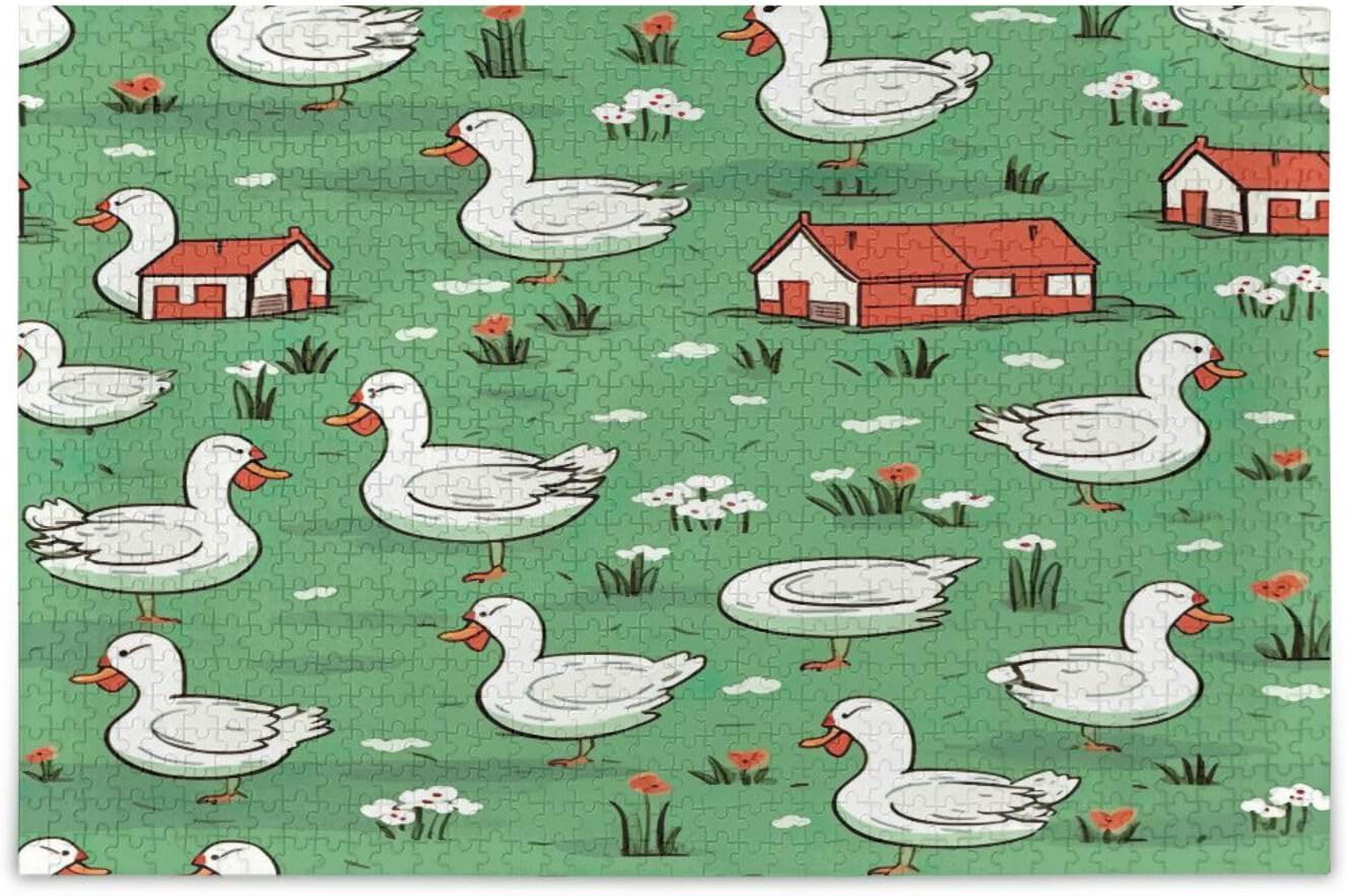 FREEAMG Puzzle- Cartoon Ducks Jigsaw Puzzles,1000 Piece Puzzles for ...
