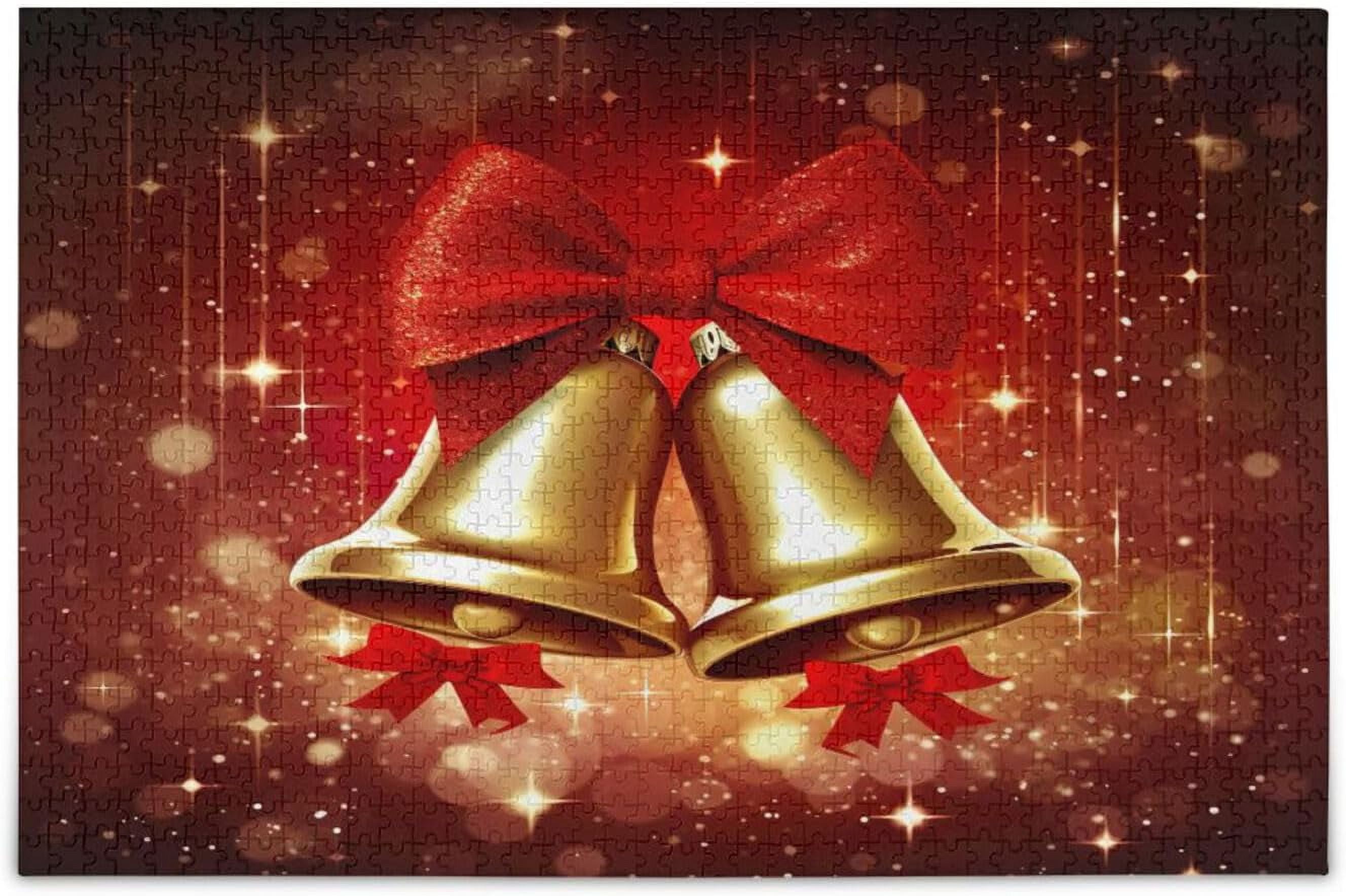 FREEAMG Puzzle- Christmas Bells Jigsaw Puzzles,1000 Piece Puzzles for ...