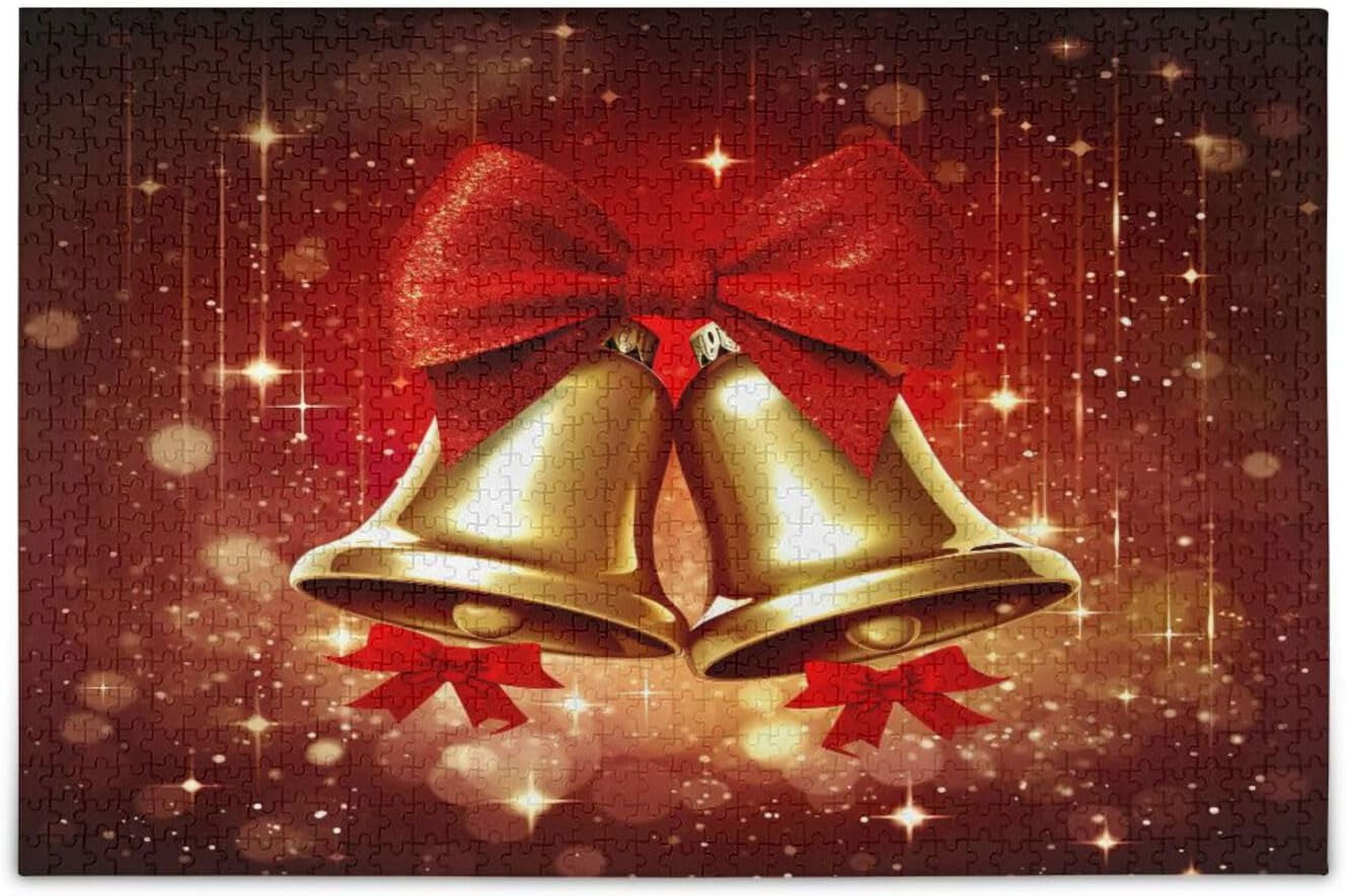 FREEAMG Puzzle- Christmas Bells Jigsaw Puzzles, 500 Piece Puzzles for ...