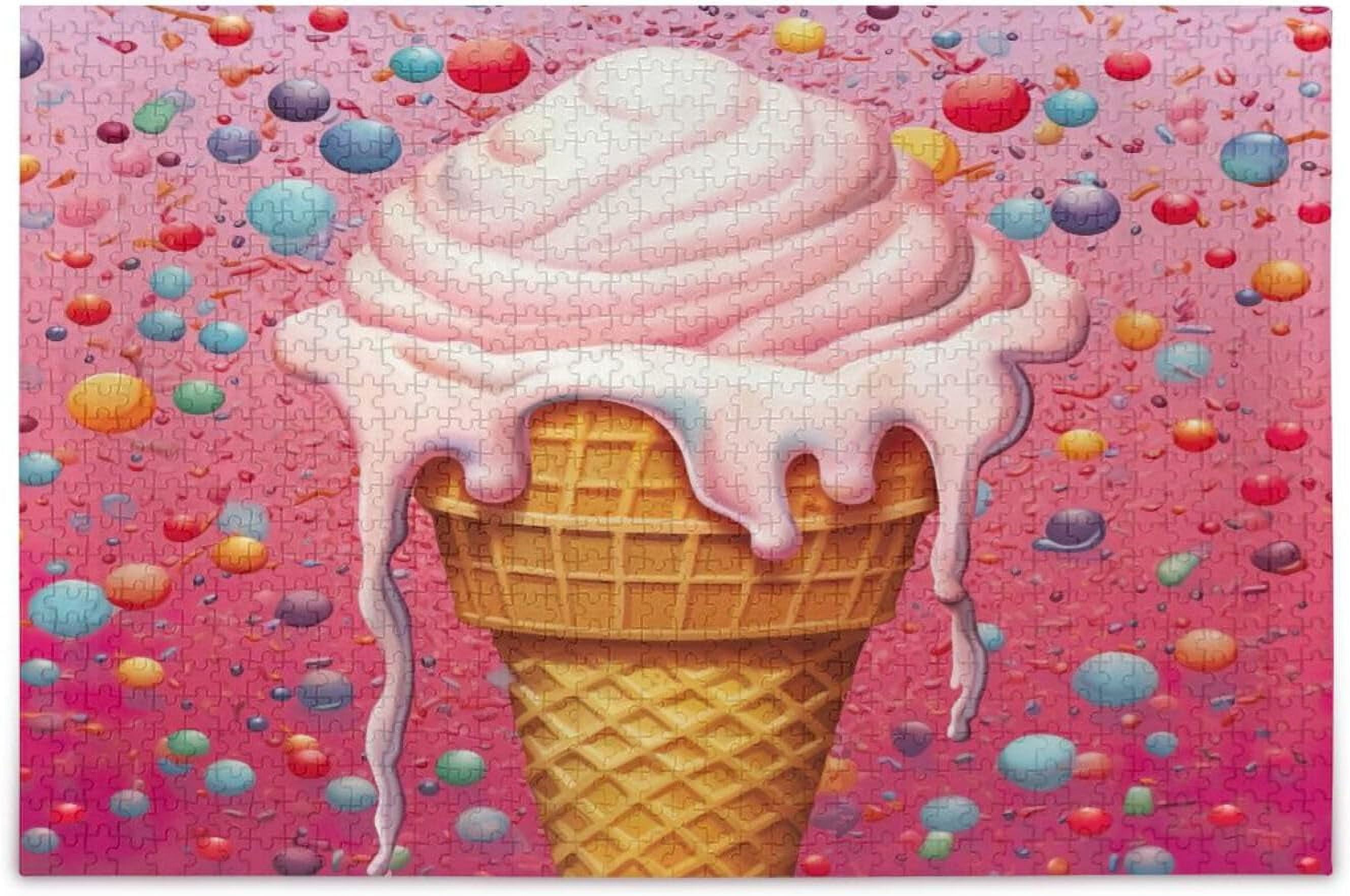 FREEAMG Puzzle- Cute Ice Cream Jigsaw Puzzles,1000 Piece Puzzles for ...