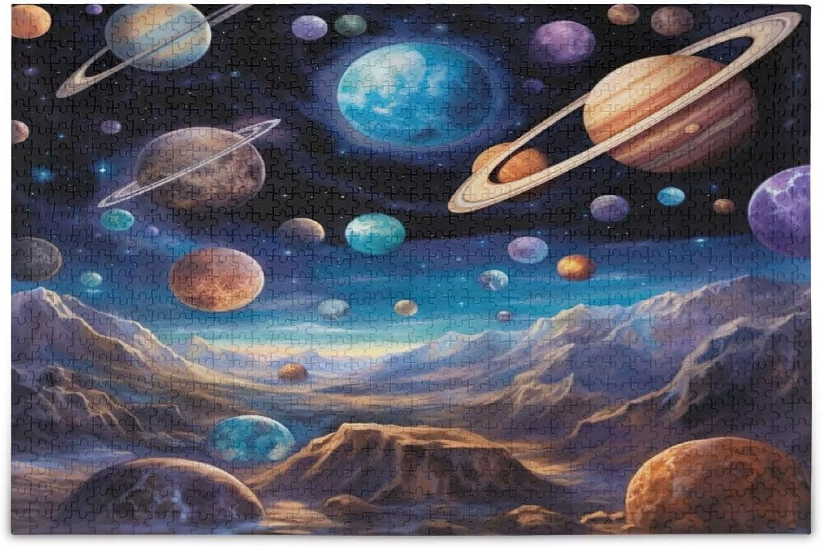 FREEAMG Puzzle- Galaxy Planets Jigsaw Puzzles, 500 Piece Puzzles for ...