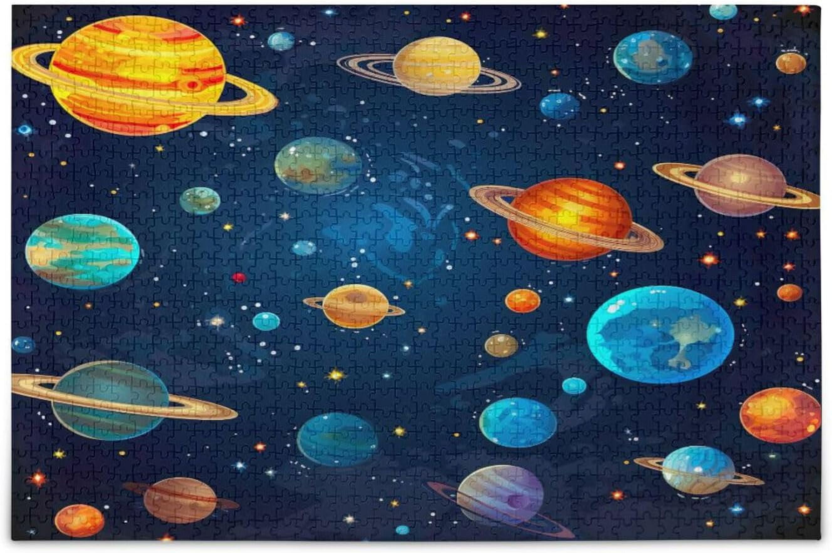FREEAMG Puzzle- Galaxy Planets Jigsaw Puzzles, 500 Piece Puzzles for ...