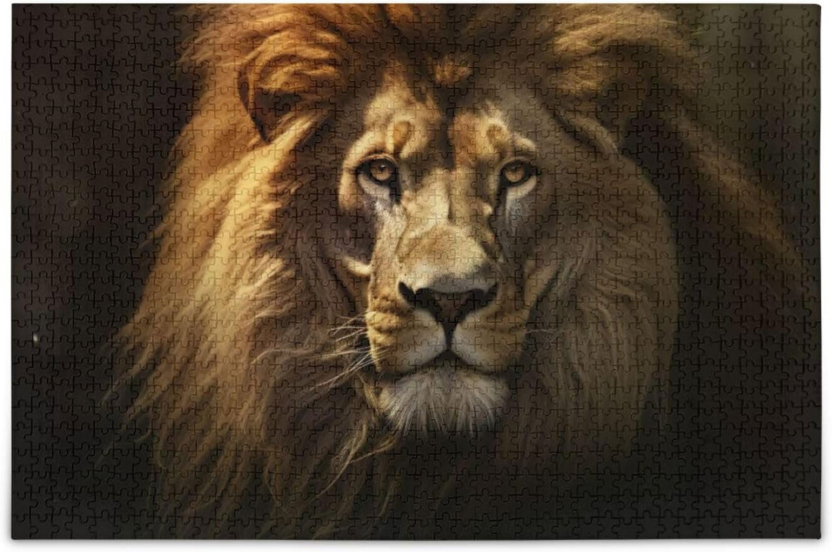FREEAMG Puzzle- Lion King Jigsaw Puzzles,1000 Piece Puzzles for Family ...