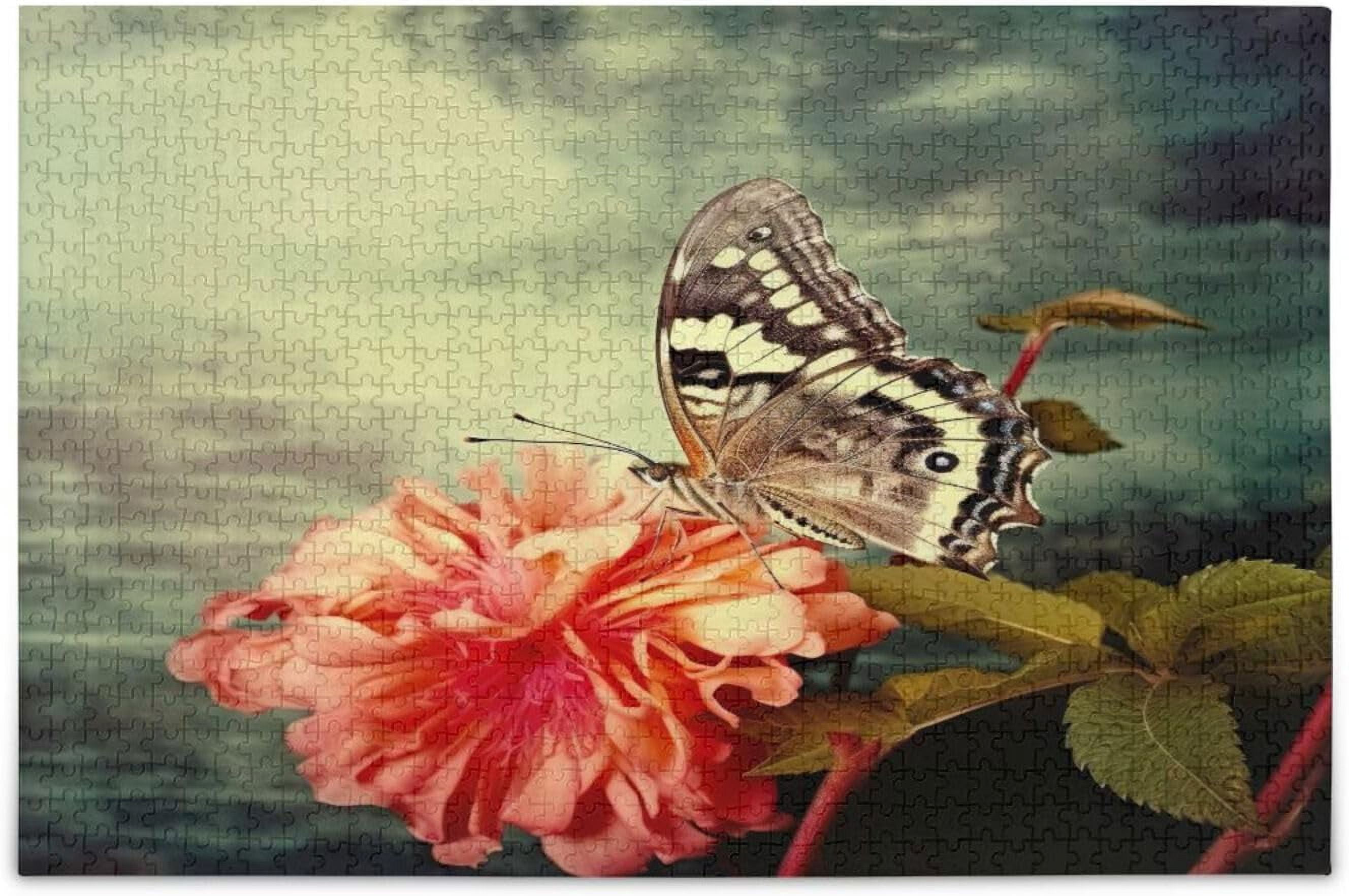 FREEAMG Puzzle- Vintage Butterfly Jigsaw Puzzles, 500 Piece Puzzles for ...