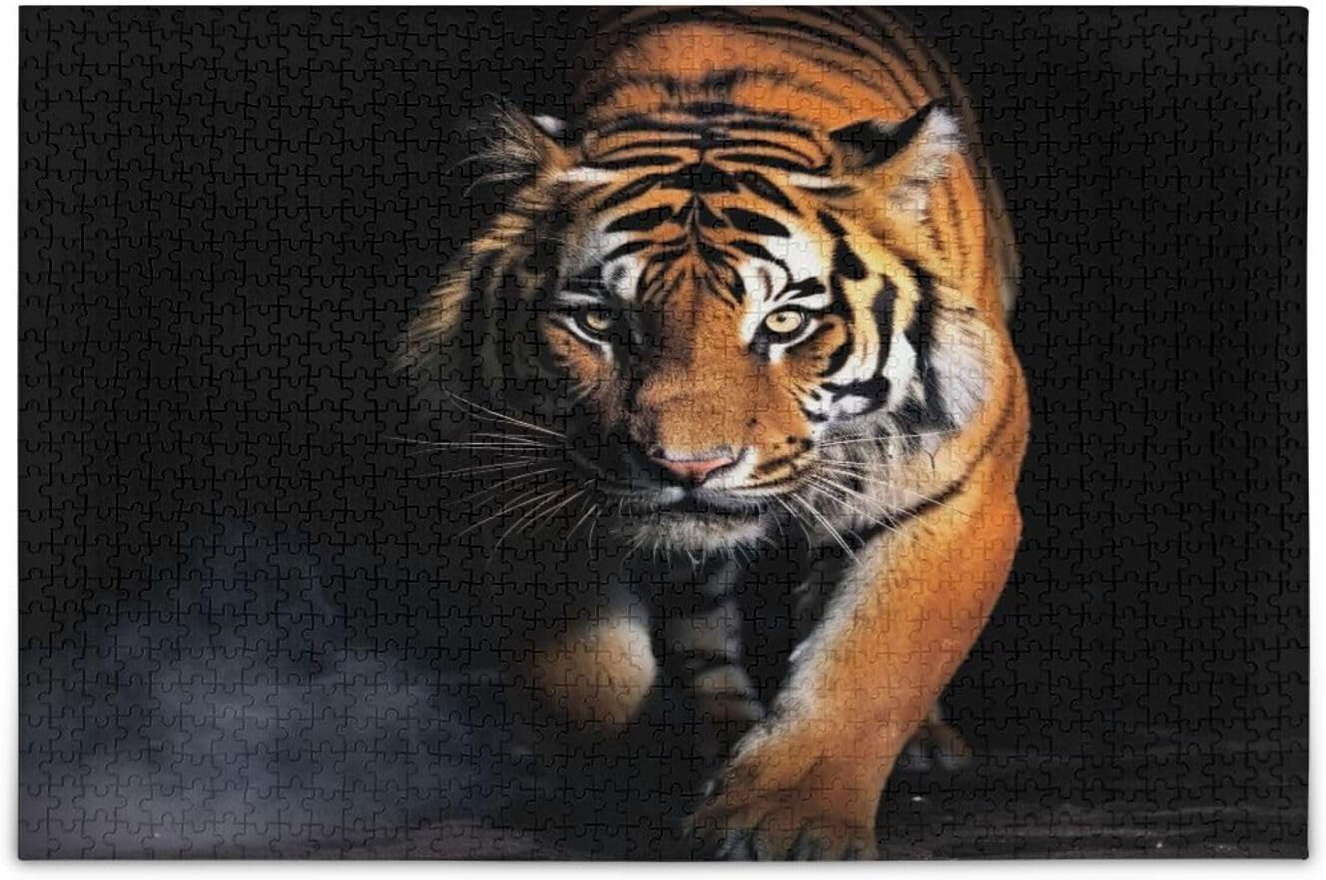 FREEAMG Puzzle- Wild Tiger Jigsaw Puzzles,1000 Piece Puzzles for Family ...