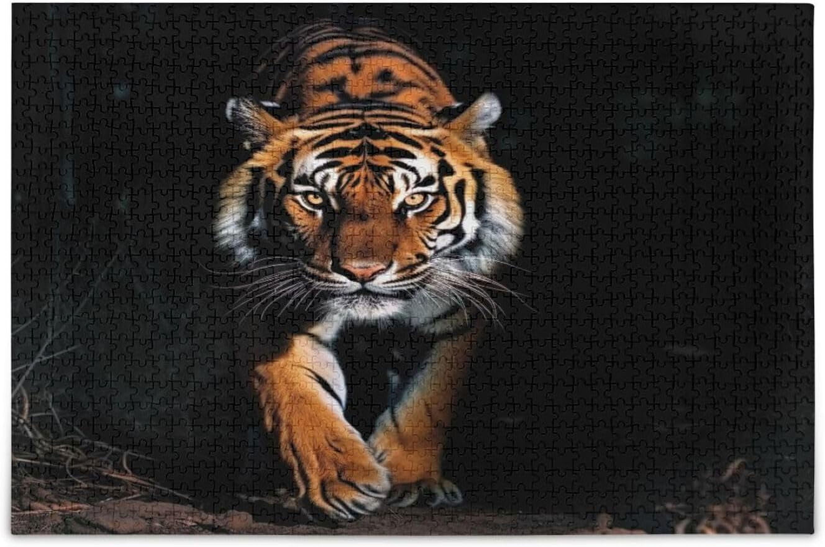 FREEAMG Puzzle- Wild Tiger Jigsaw Puzzles, 500 Piece Puzzles for Family ...