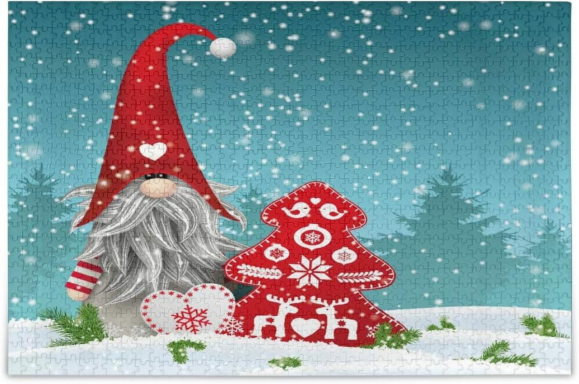 FREEAMG Puzzles for Adults 1000 Piece Christmas Gnomes Folklore Elves ...