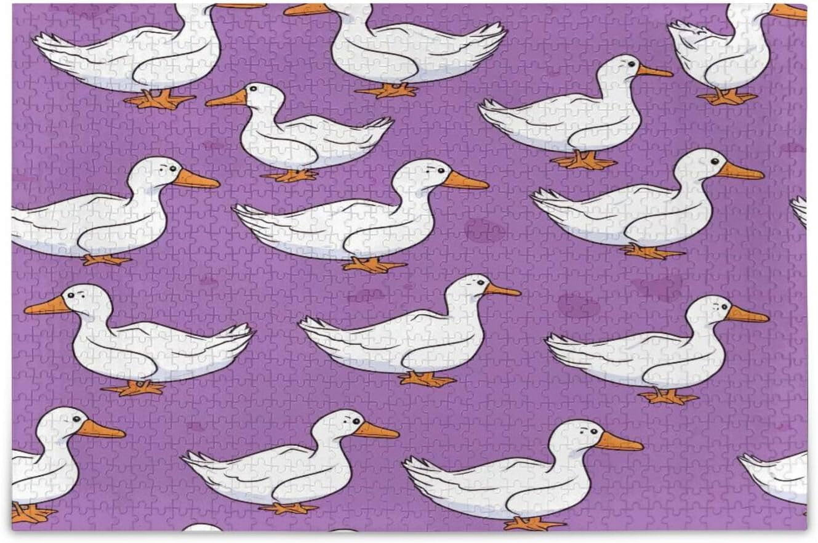 FREEAMG Puzzles for Adults 1000 Pieces - Cute Goose Jigsaw Puzzle ...