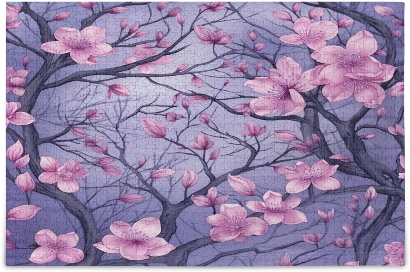 FREEAMG Puzzles for Adults 500 Pieces - Peach Blossom Jigsaw Puzzle ...