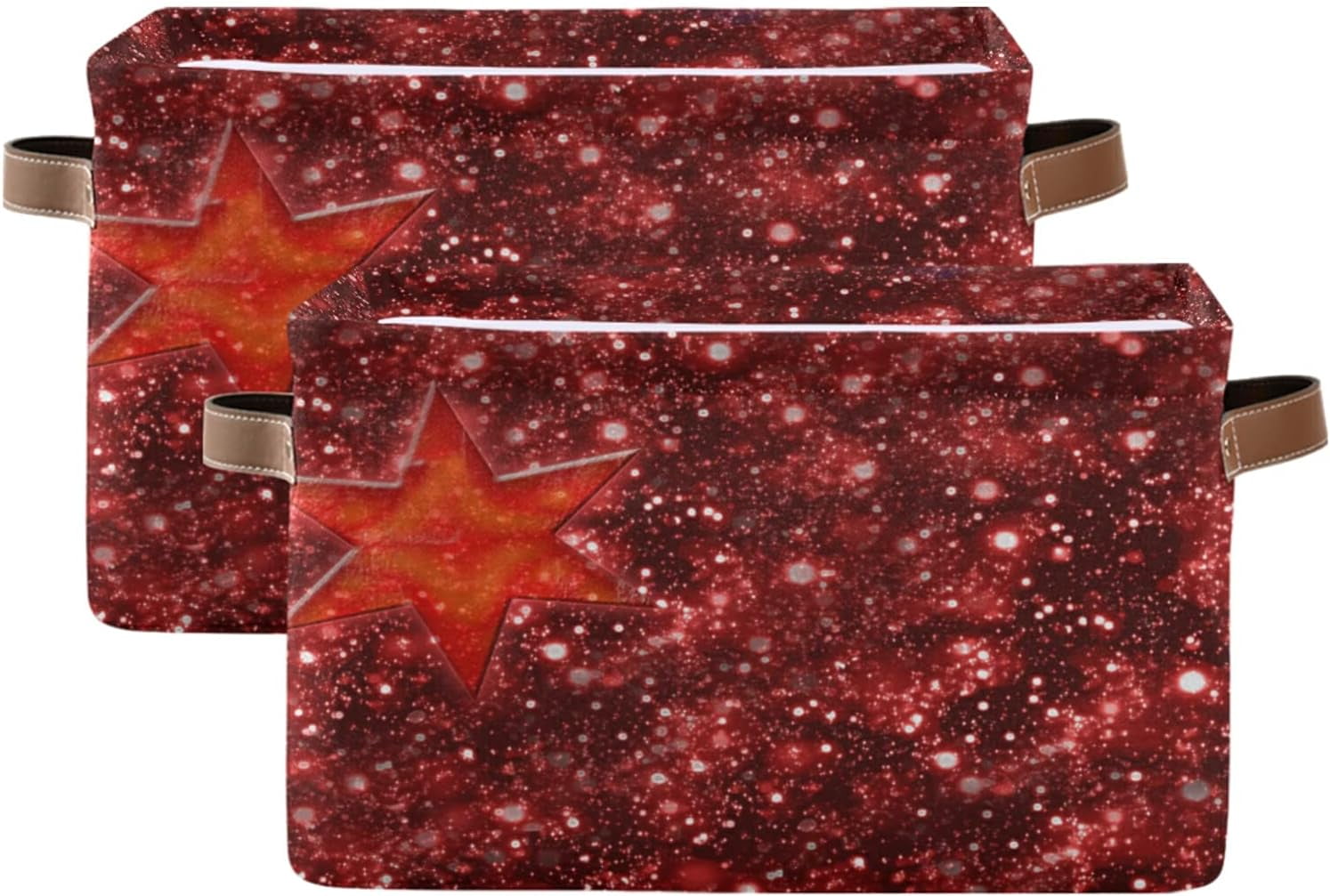 FREEAMG Red Universe Star Storage Bin for Toy Storage Basket Dirty ...