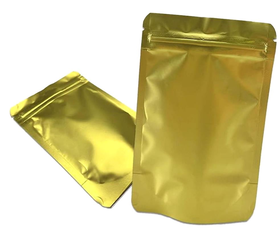 FREEAMG Resealable Stand-Up Heat Seal , 3.55mil Dense Mylar Frosted ...