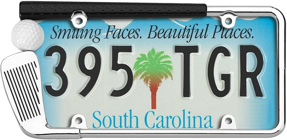 FREEAMG Rock Tamers 19509 Golf Club License Plate Frame - Chrome ...