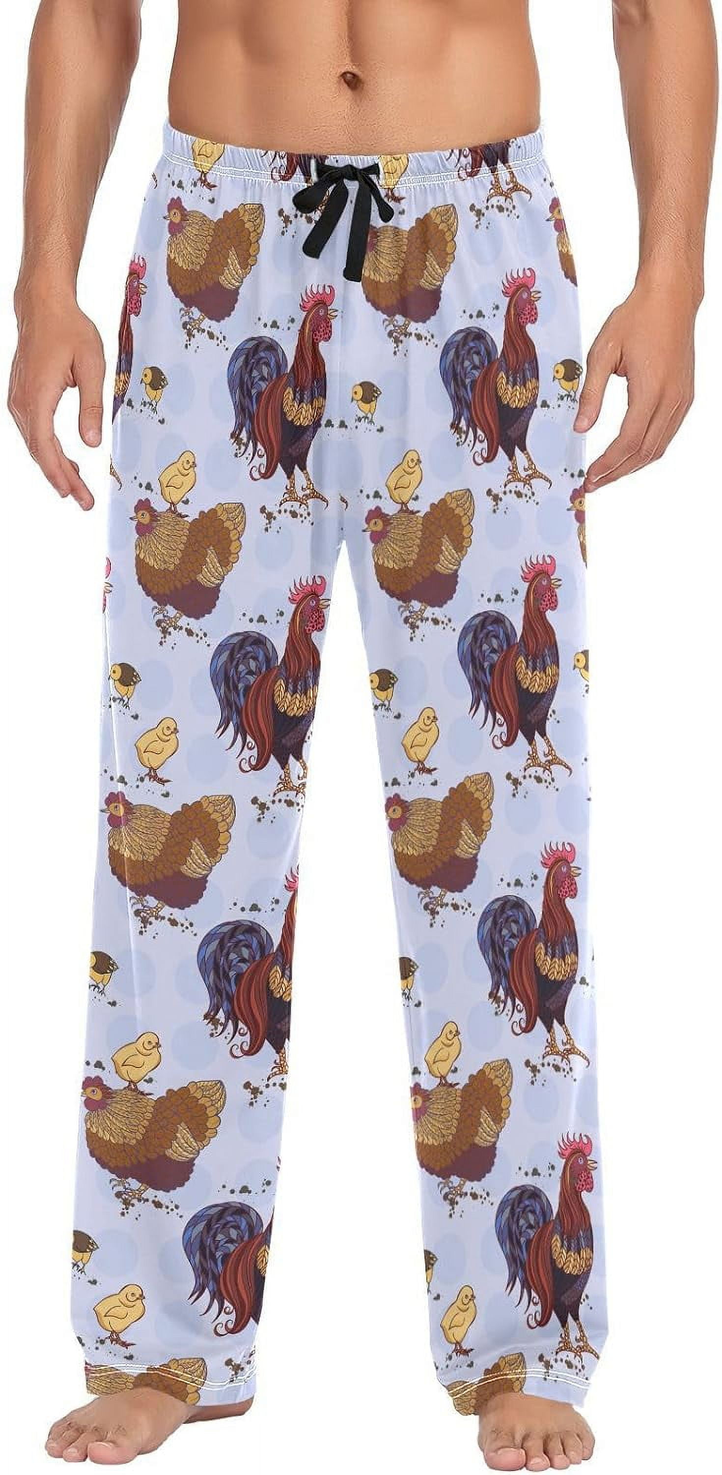 FREEAMG Rooster Pajama Pants for Men, Men's Separate Bottoms ...