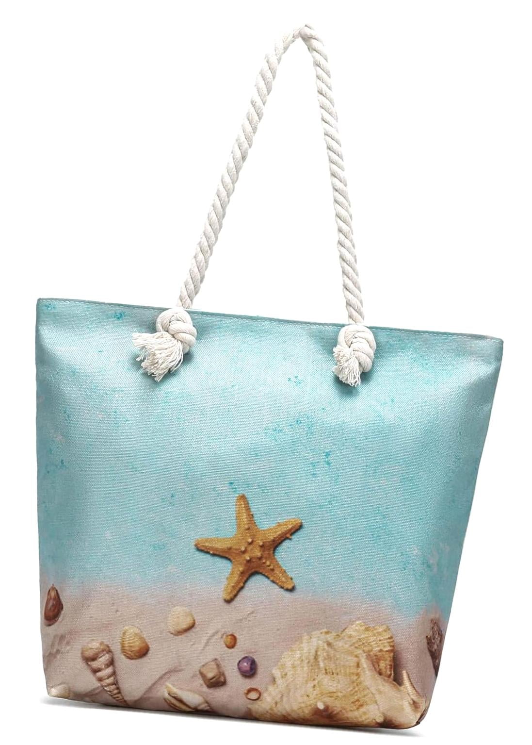 FREEAMG Rope Handle Tote Bags Spacious Canvas Tote with Rope Handles ...