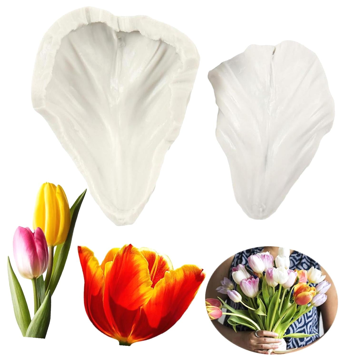 FREEAMG Rose Petals Silicone Molds for Fondant, Chocolate, Cake ...