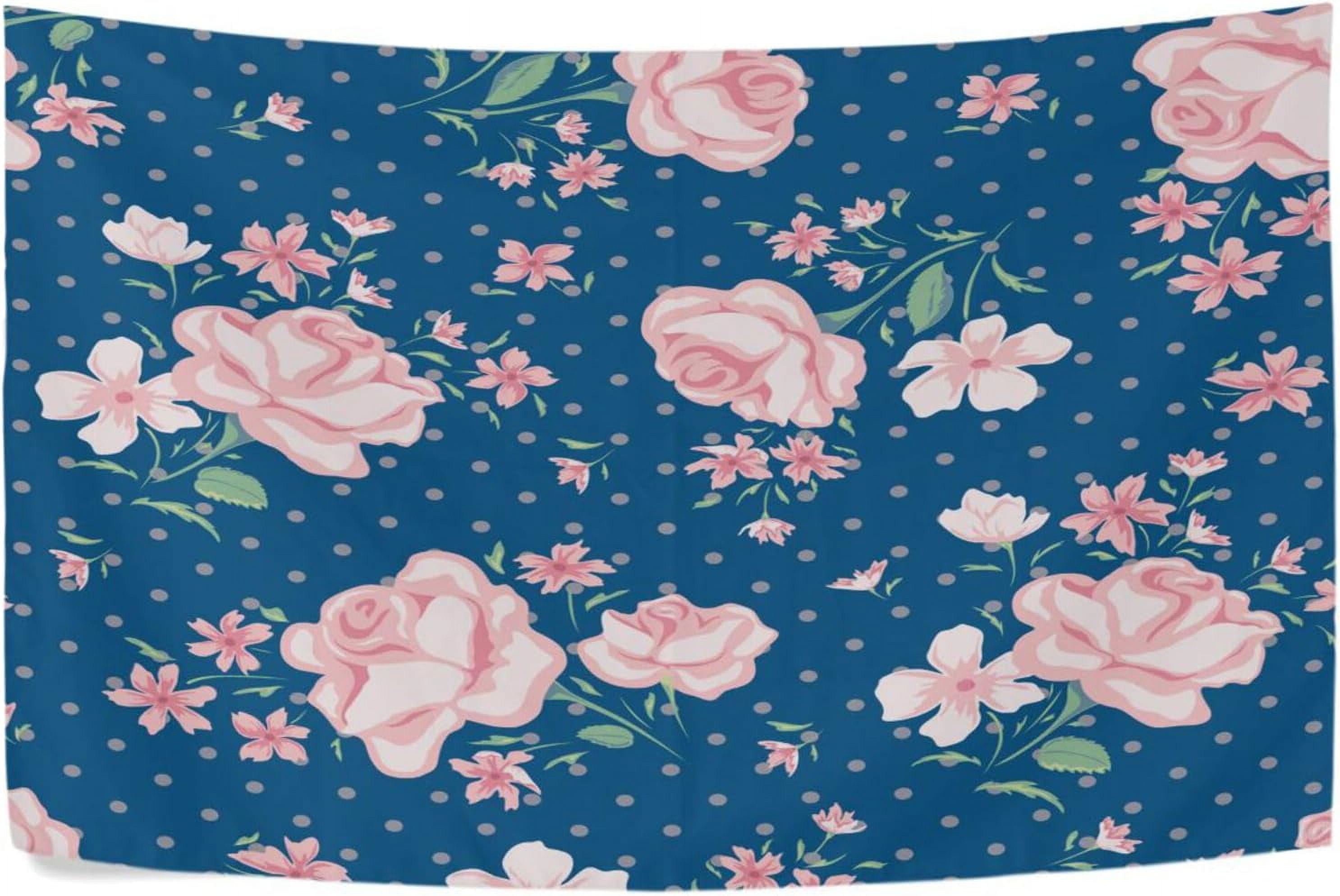 FREEAMG Rose Tapestry Aesthetic Tapestry Wall Hanging for Home Decor 80 ...