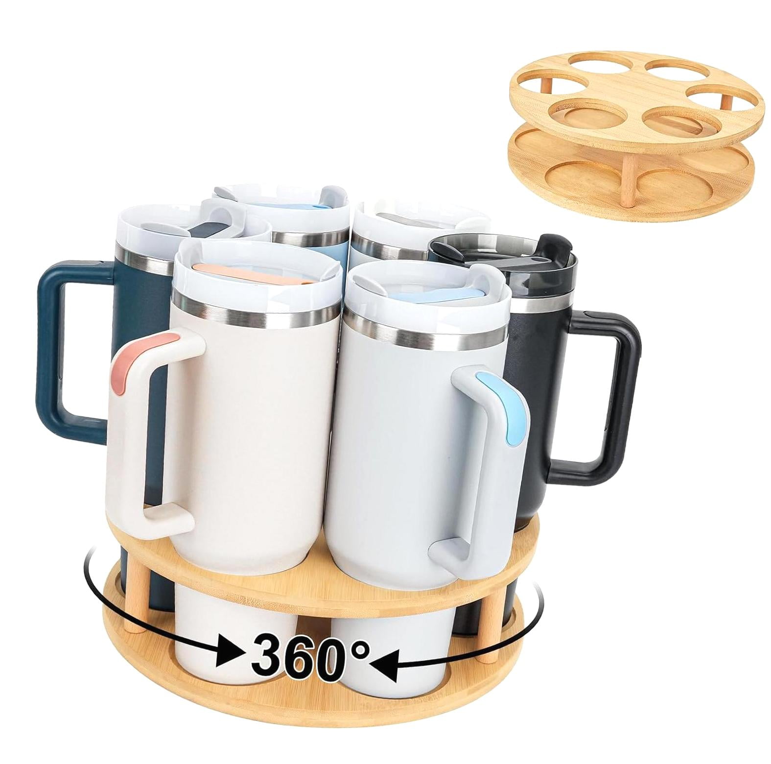 FREEAMG Rotatable Cup Holder for Drinkware, Water Bottle Organizer for 40/30/20/14 oz Tumblers ...