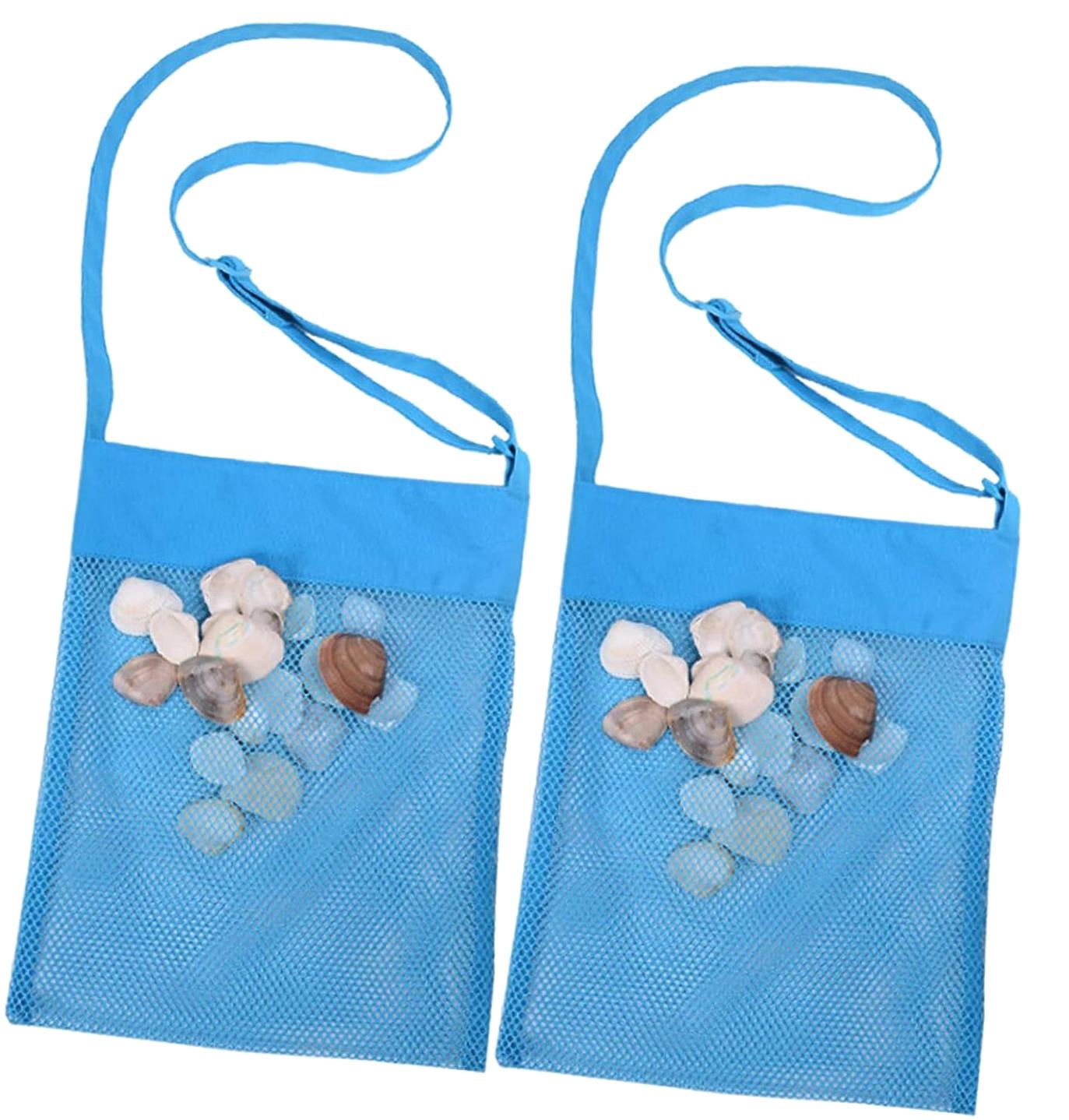 FREEAMG Sand Away Beach Treasures Seashell Pocket Mesh Bags - Set of 2 ...