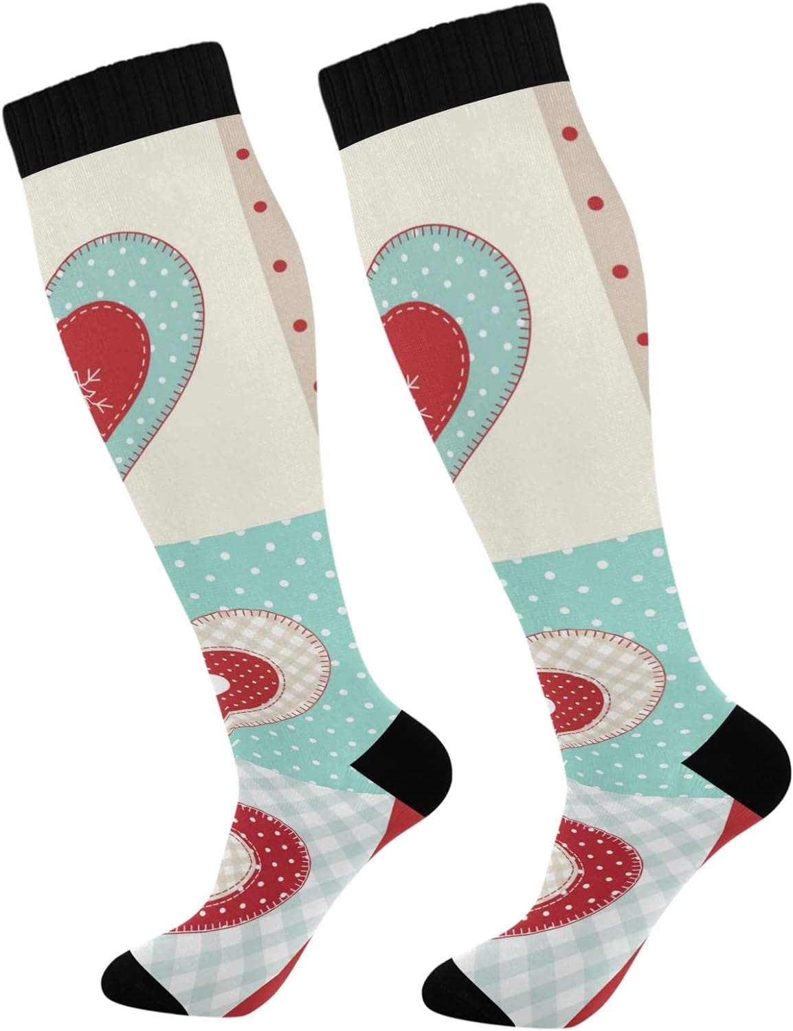 FREEAMG Scandinavian Dwarf Tomte with Candles Compression Socks for ...