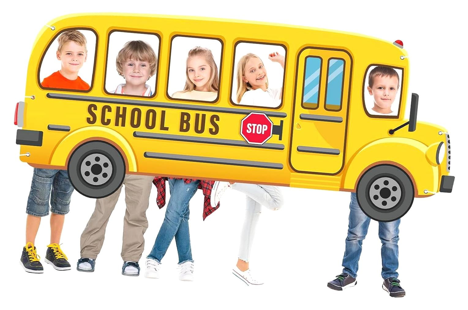FREEAMG School Bus Photo Prop, Large 76.2X 33 Inch Back to School ...