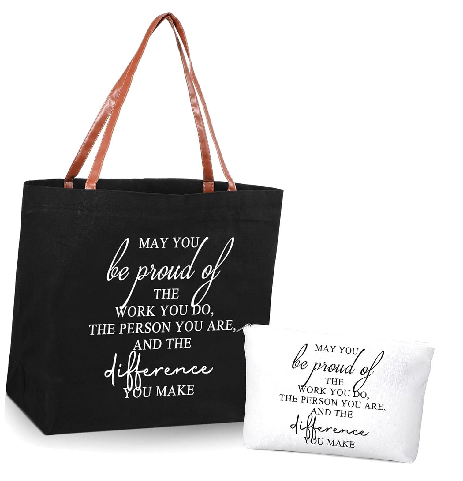 FREEAMG Set of 2 Motivational Work Pride Tote Bags, Appreciation for ...