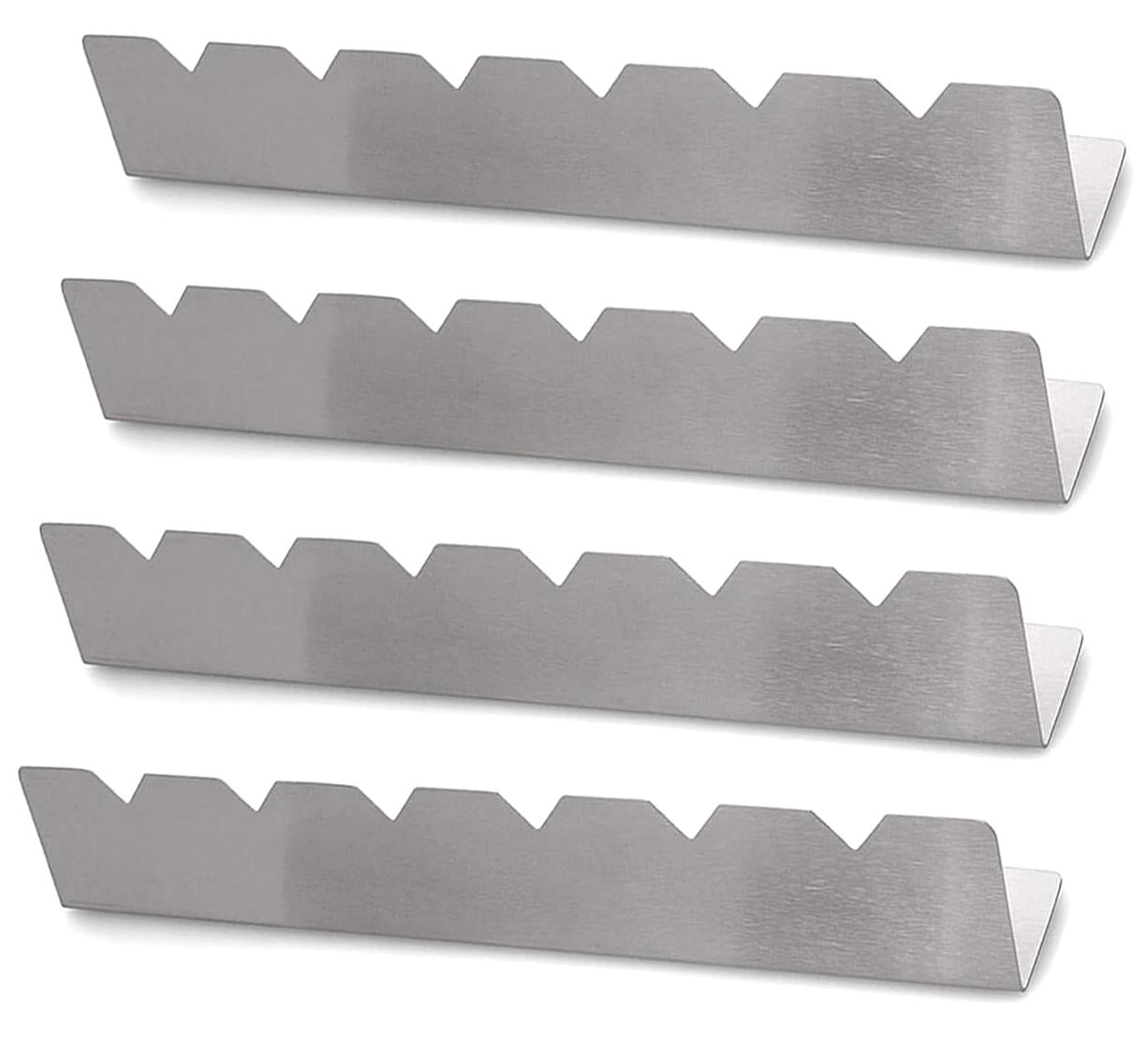 FREEAMG Set of 4 Stainless Steel Skewer Holders, 12-Inch Metal Kabob ...