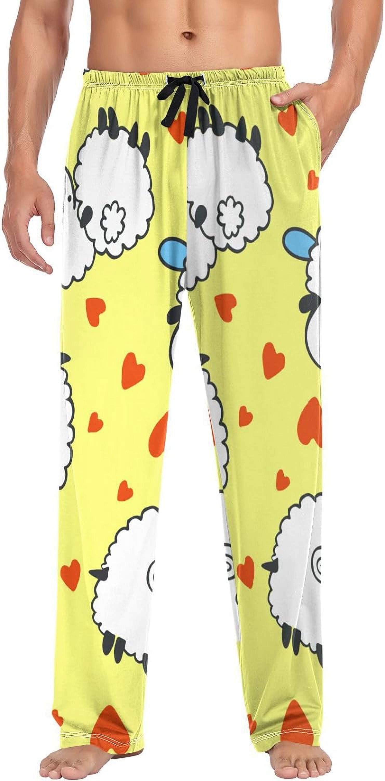 FREEAMG Sheep Cotton Pajama Pant for Men, Super Soft Lightweight Lounge ...