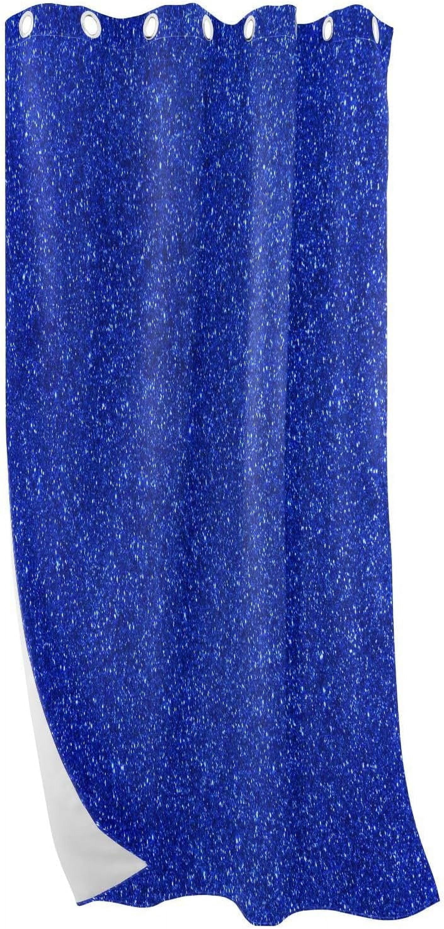 FREEAMG Shiny Blue Blackout Curtains 84x52in,Theral Insulated Room ...