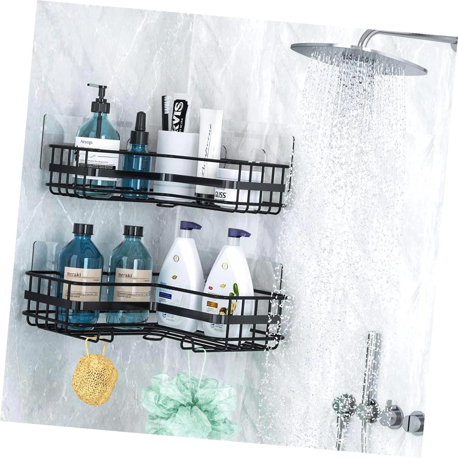 FREEAMG Shower Organizer, Adhesive Shower Caddy with Shelves for ...